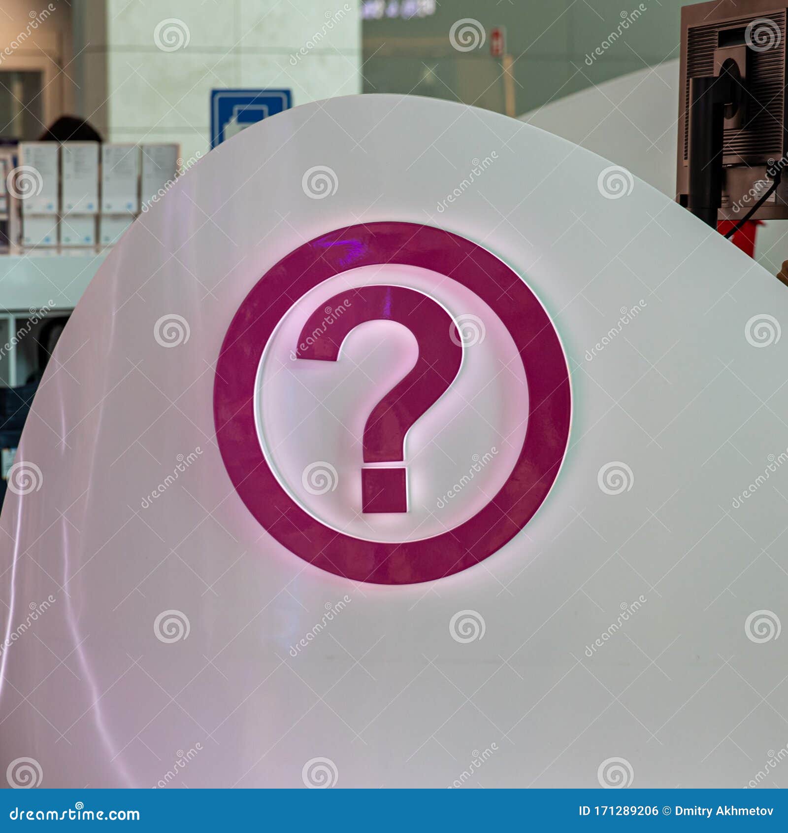Pink Question Mark On Blackboard Royalty-Free Stock Photo ...