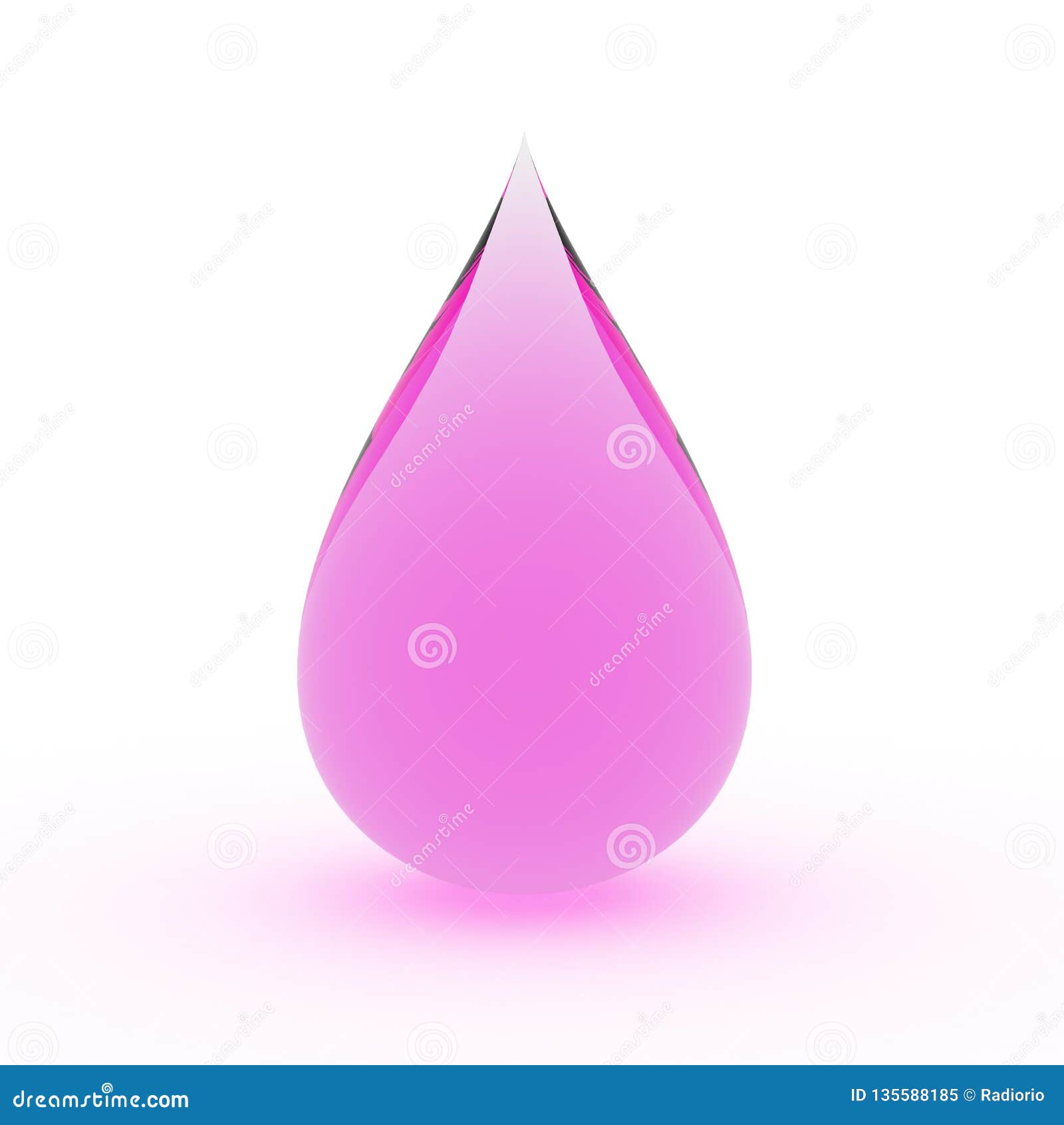 Pink rain drop stock illustration. Illustration of whiteback - 135588185