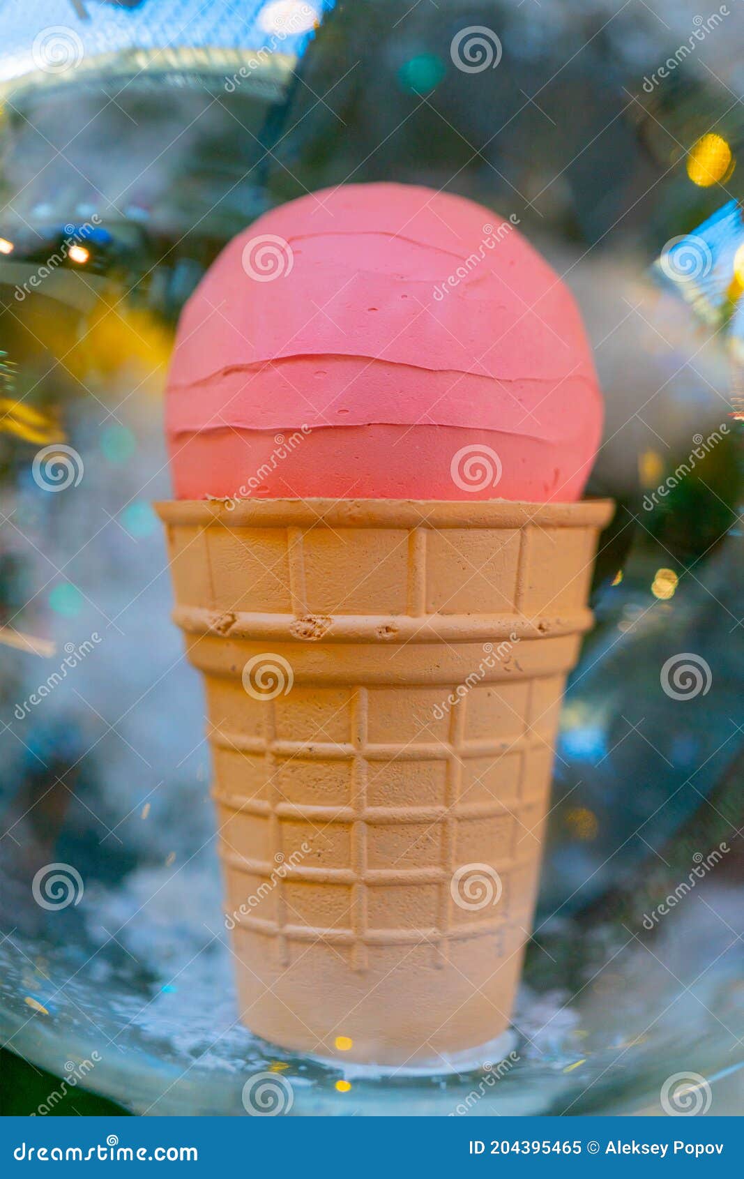 Pink raspberry ice cream stock image. Image of sweet - 204395465
