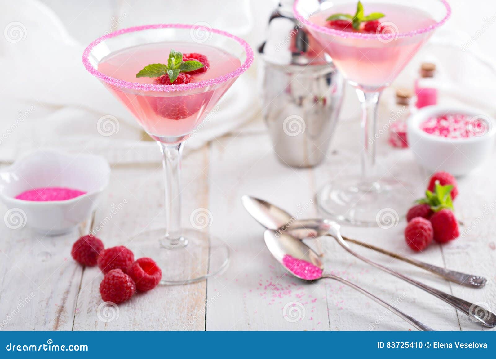 Pink raspberry martini stock photo. Image of colorful - 83725410