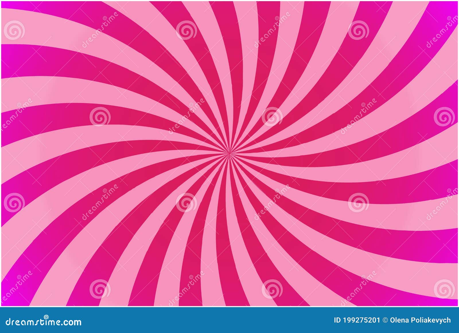 Pink Rays in Retro Style on Light Background. Vector Stripe Pattern ...