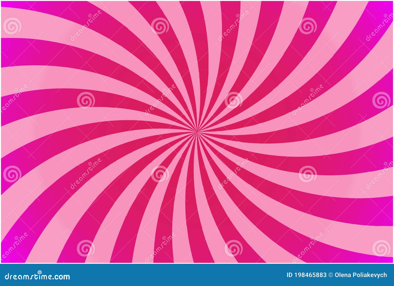 Pink Rays in Retro Style on Light Background. Vector Stripe Pattern ...