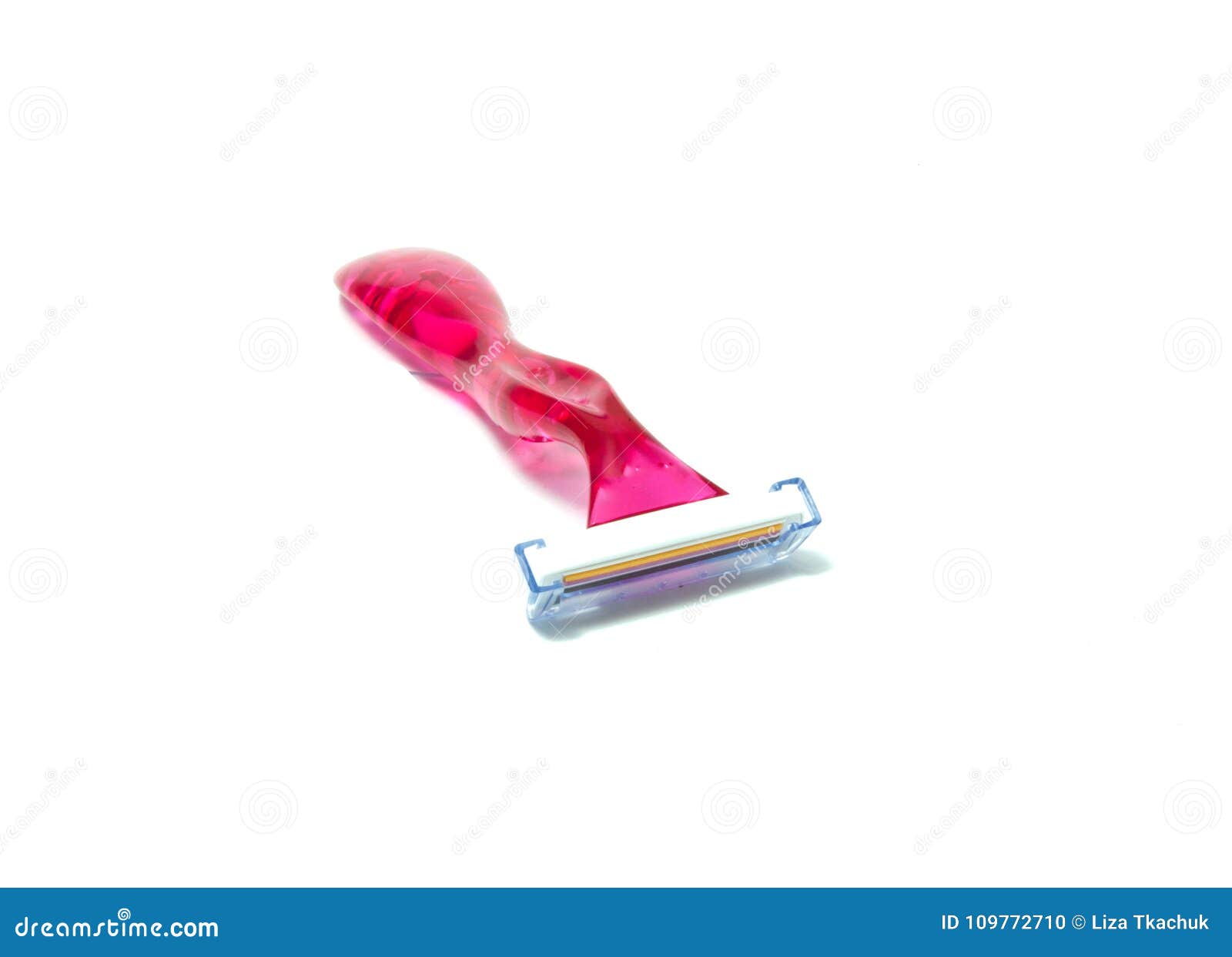 Pink Razor Isolated on White Stock Photo - Image of color, bright ...