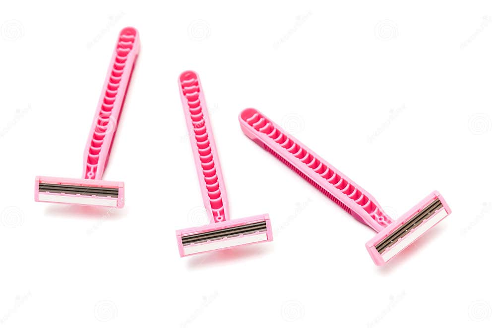 A pink razor stock photo. Image of safety, disposable - 69217150