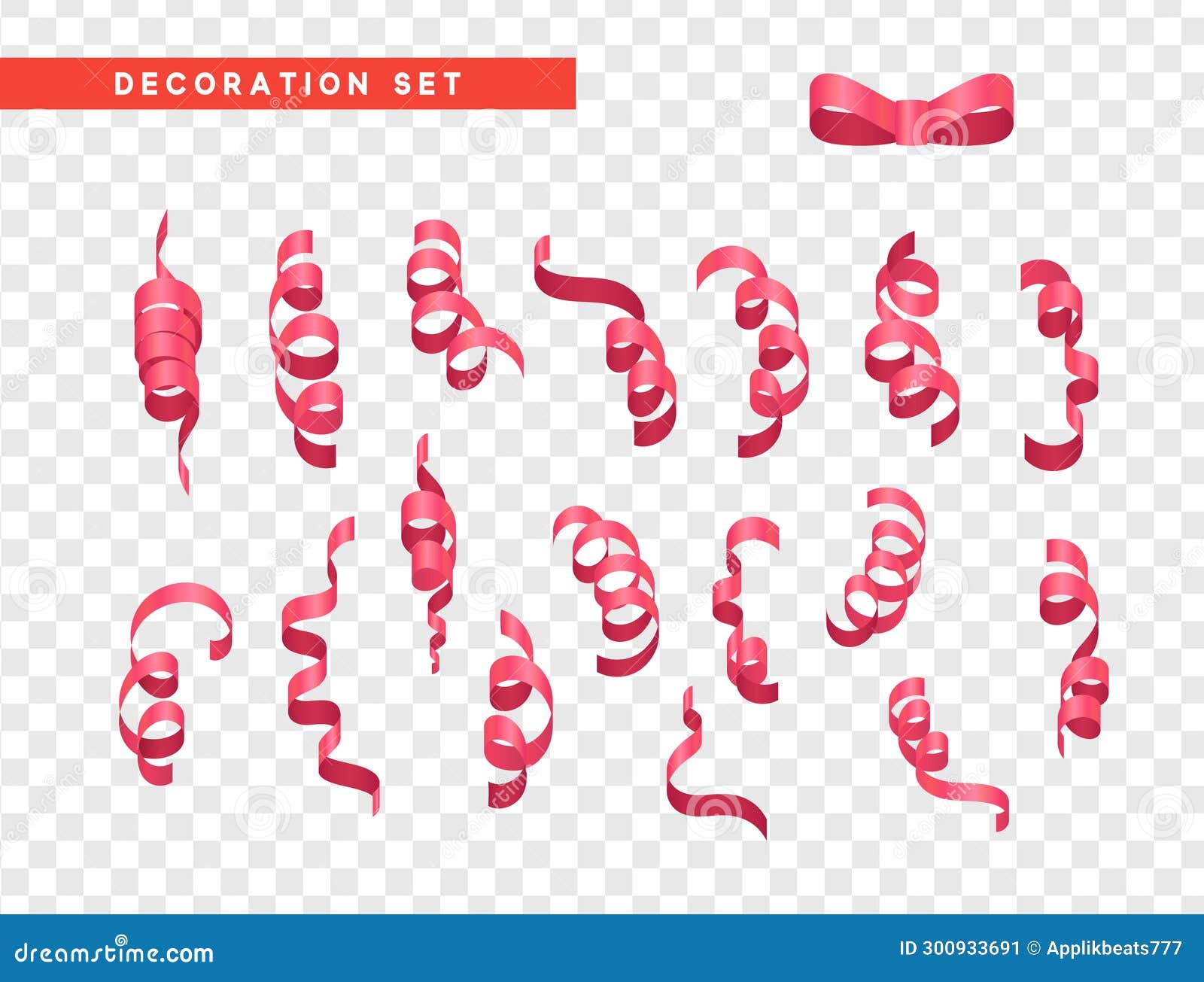 Pink Realistic Confetti. Festive Design Elements Stock Illustration ...