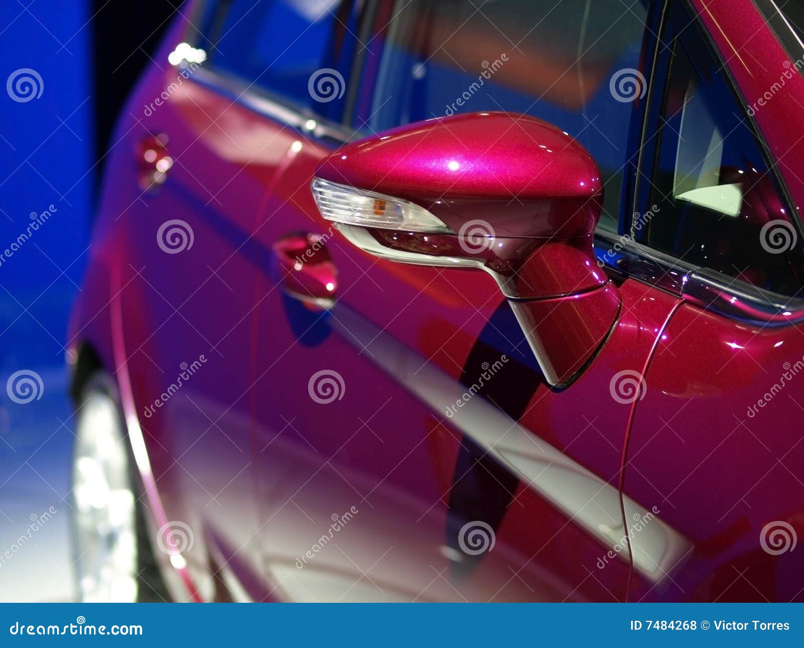 Pink rear-view mirror stock photo. Image of mirror, pink - 7484268
