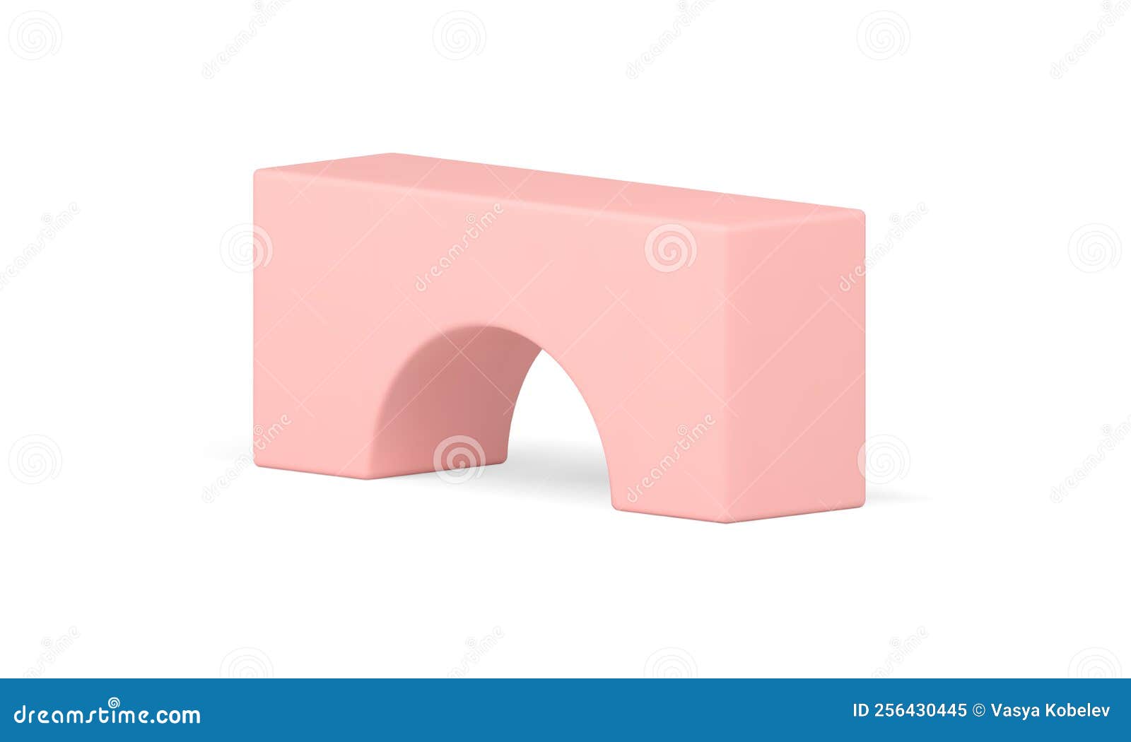 Pink Rectangular Construction Arch Basic Foundation Showcase Geometric ...