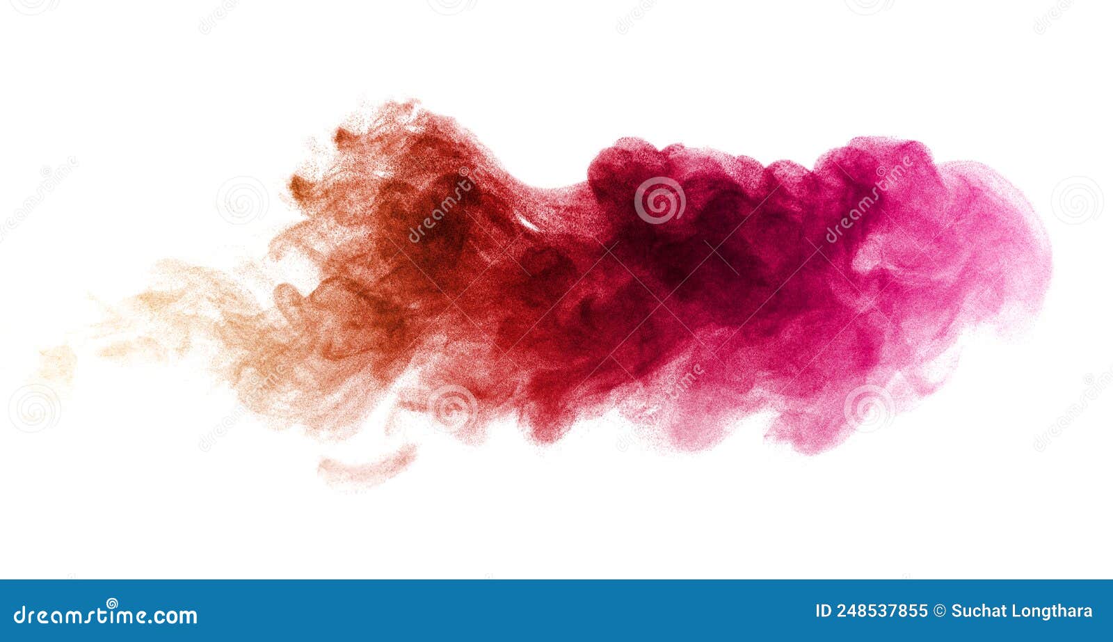 Pink-red Dust Powder Explosion. the Texture is Abstract and Splashes ...