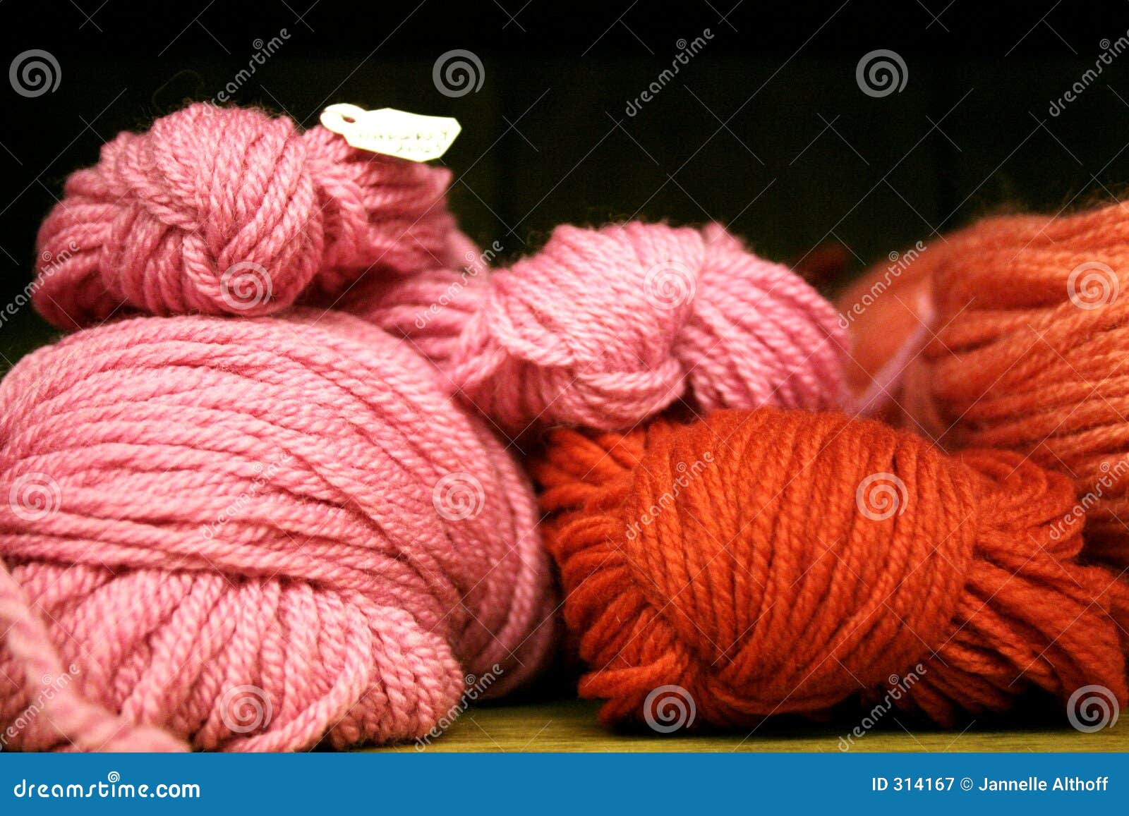 Pink and red yarn stock image. Image of string, hobby, price - 314167