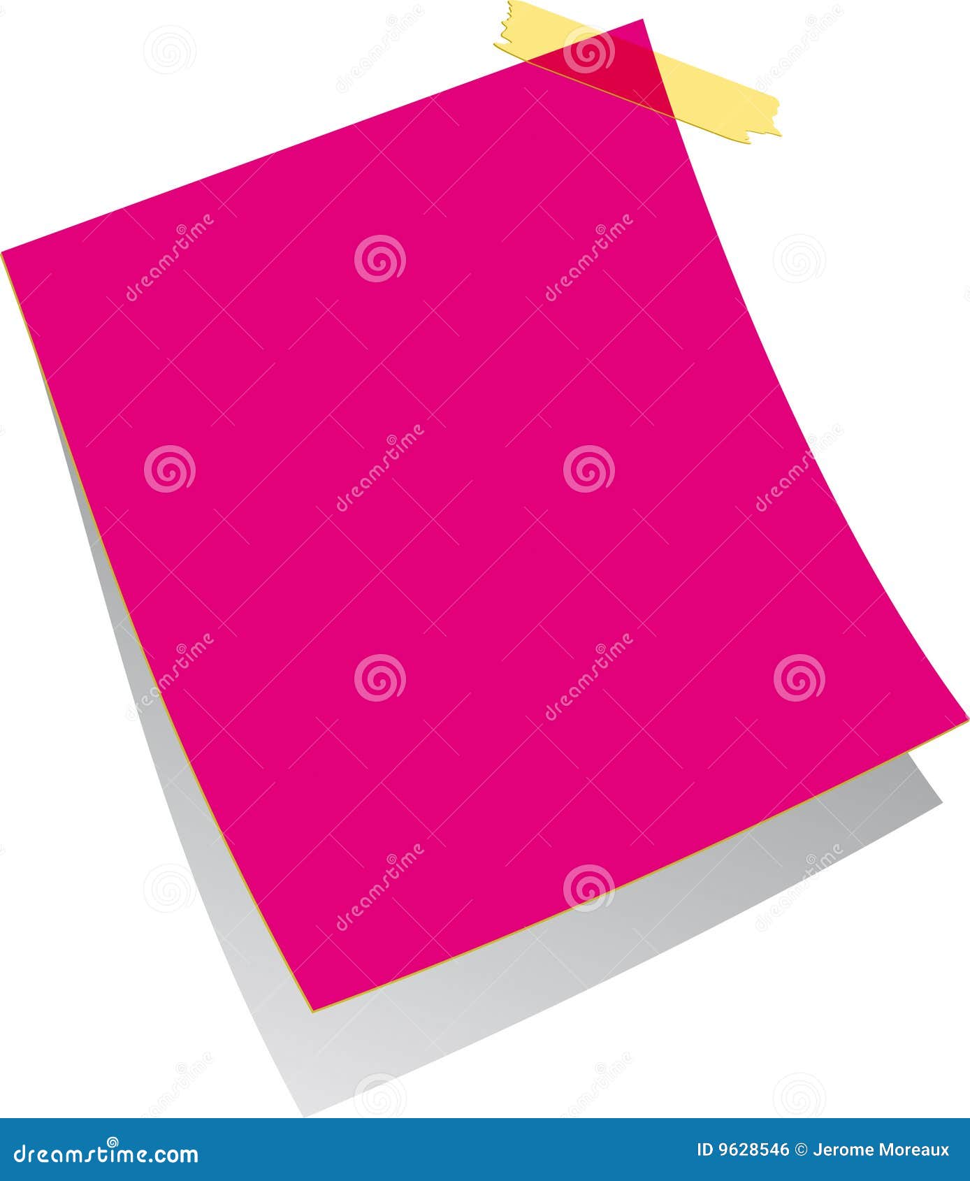 Pink reminder stock illustration. Illustration of information - 9628546