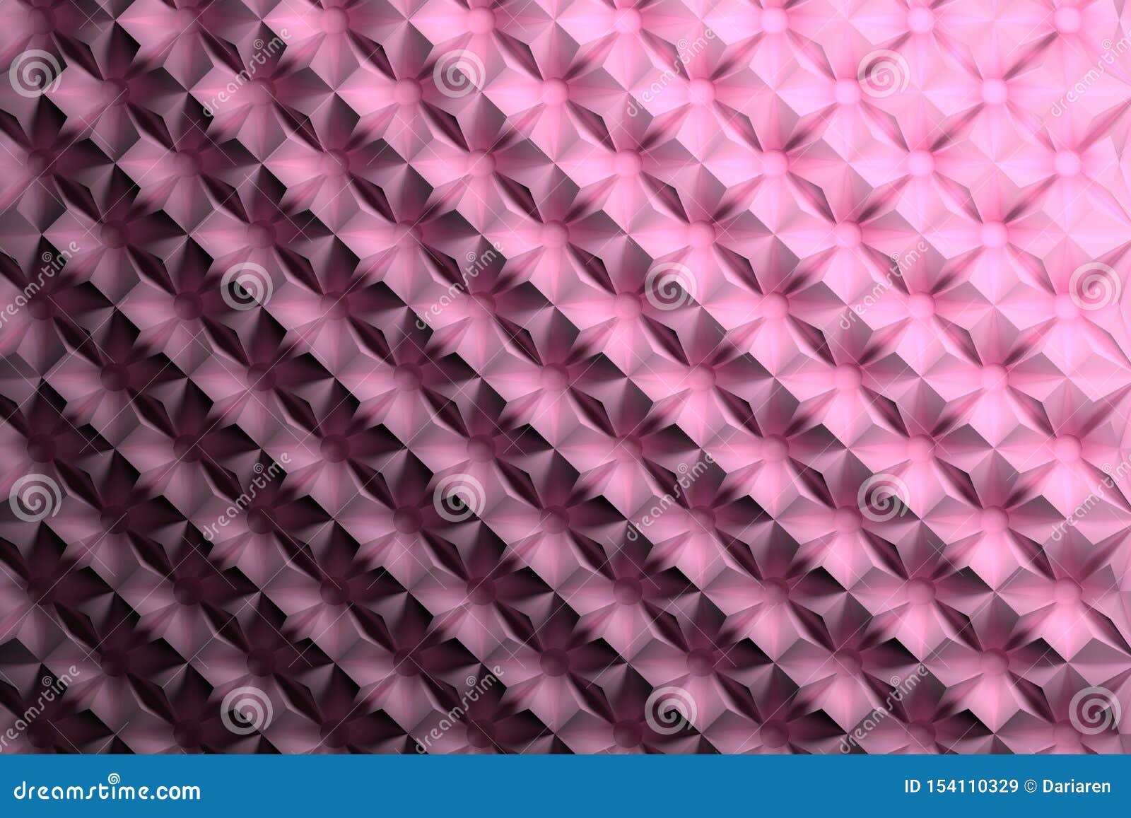 Pink Repeating Pyramid Triangle Pattern Stock Illustration ...