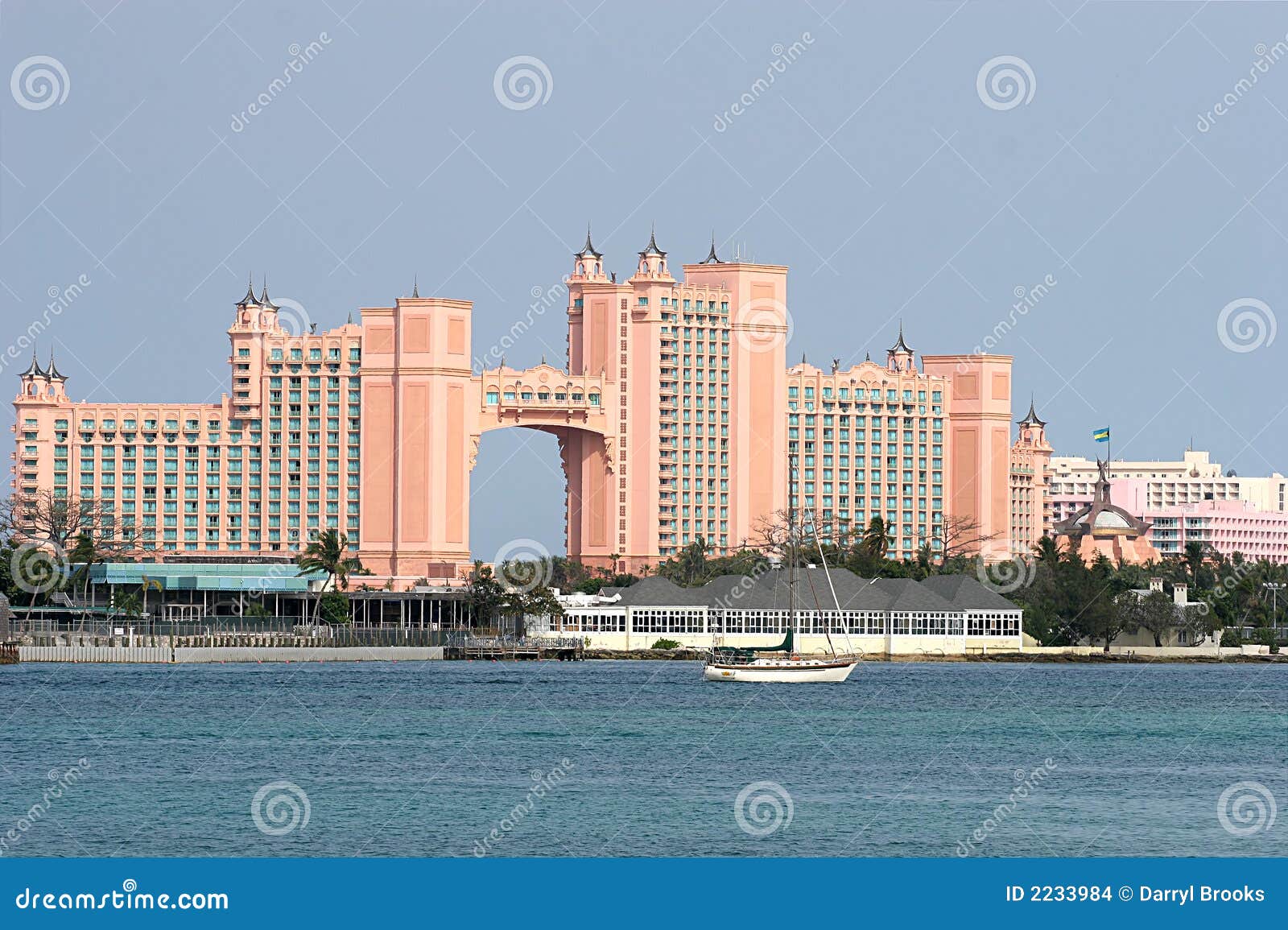 Pink Resort stock photo. Image of entrance, architecture - 2233984