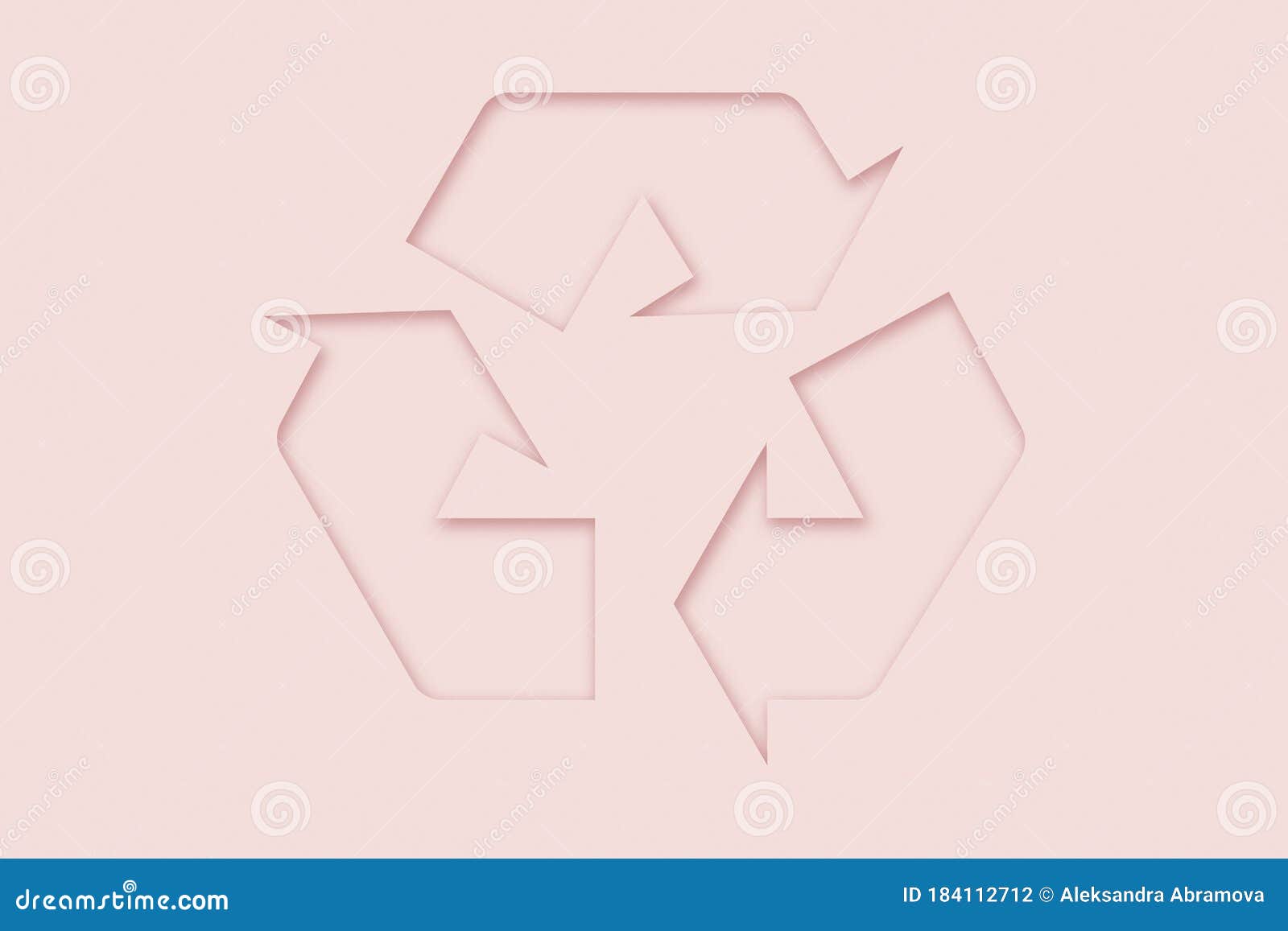 Zero Waste Pink Background. Stock Illustration - Illustration of ...