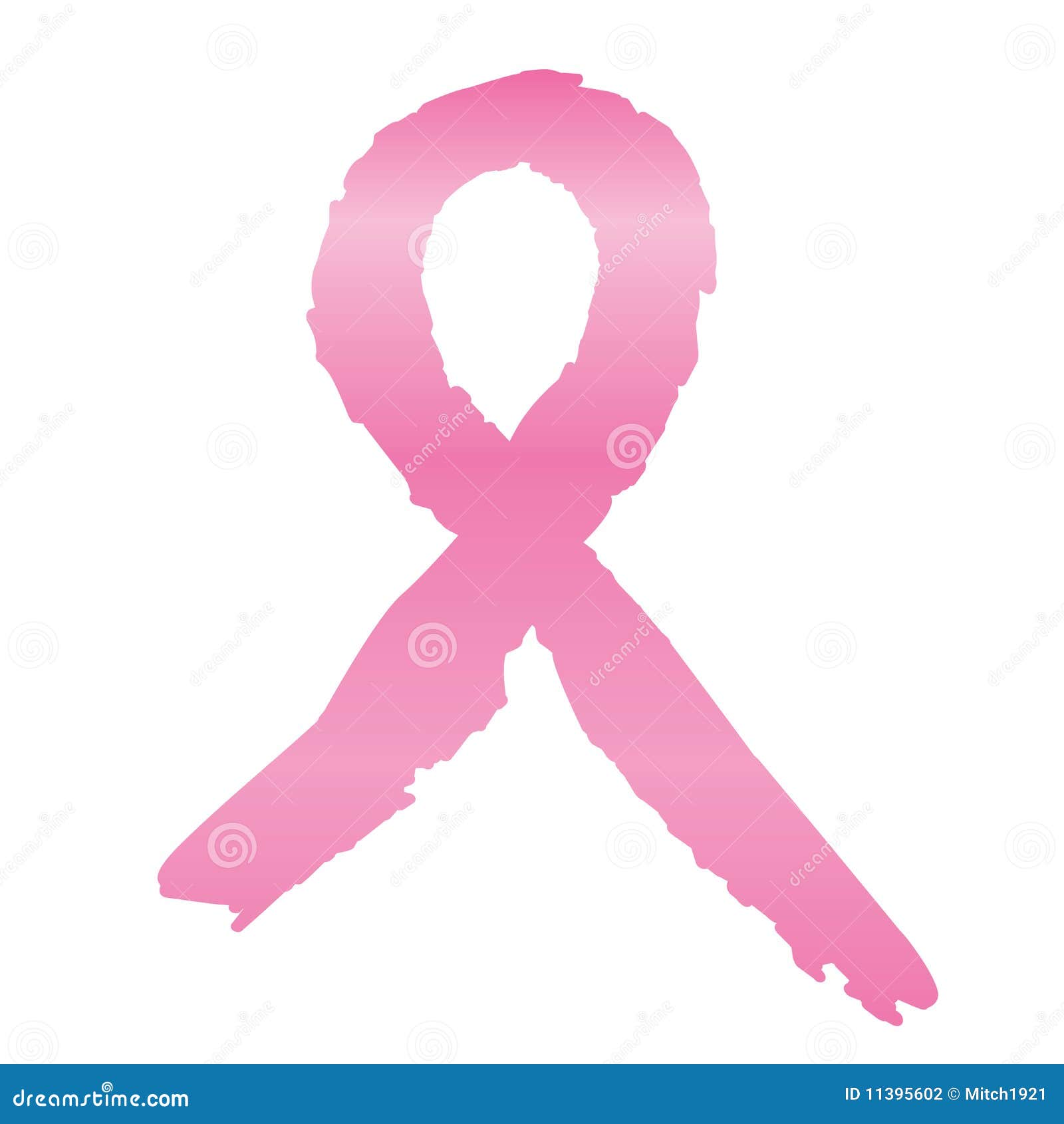 Pink ribbon stock vector. Illustration of cancer, ribbon - 11395602