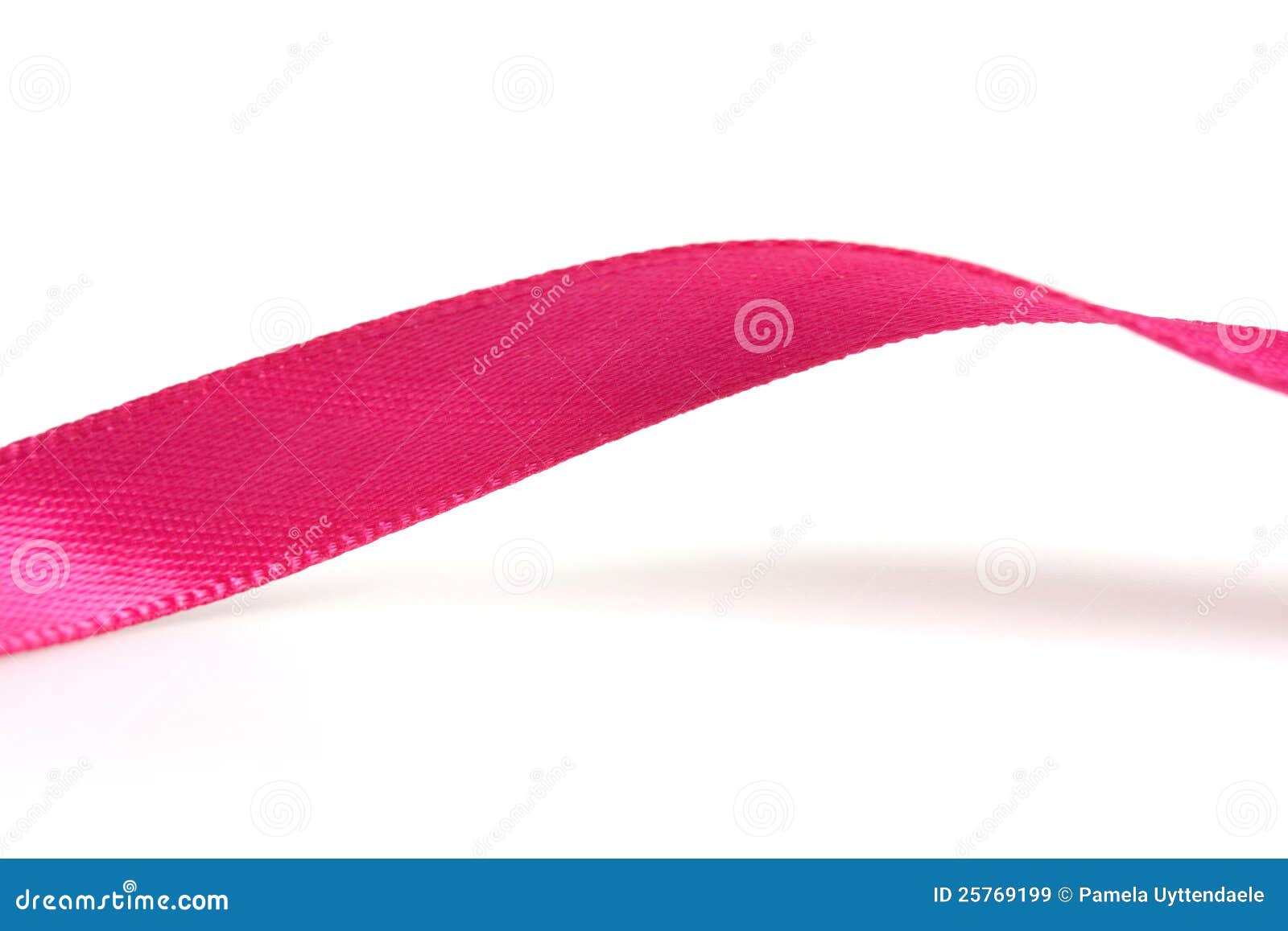 Pink ribbon stock image. Image of silk, decoration, isolated - 25769199