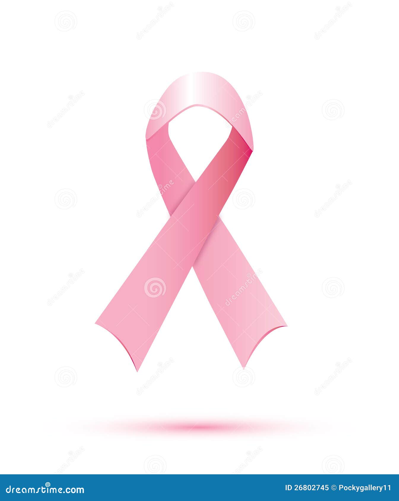 Pink Ribbon People Strong Logo Vector Illustration | CartoonDealer.com ...