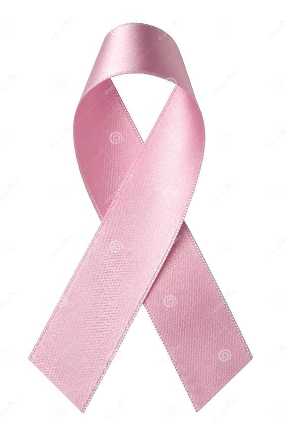 Pink ribbon stock photo. Image of support, white, satin - 8367856