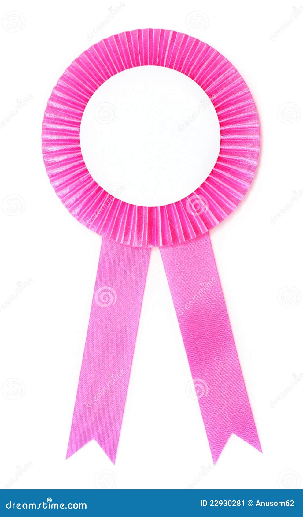 Pink ribbon award stock image. Image of competition, qualify - 22930281