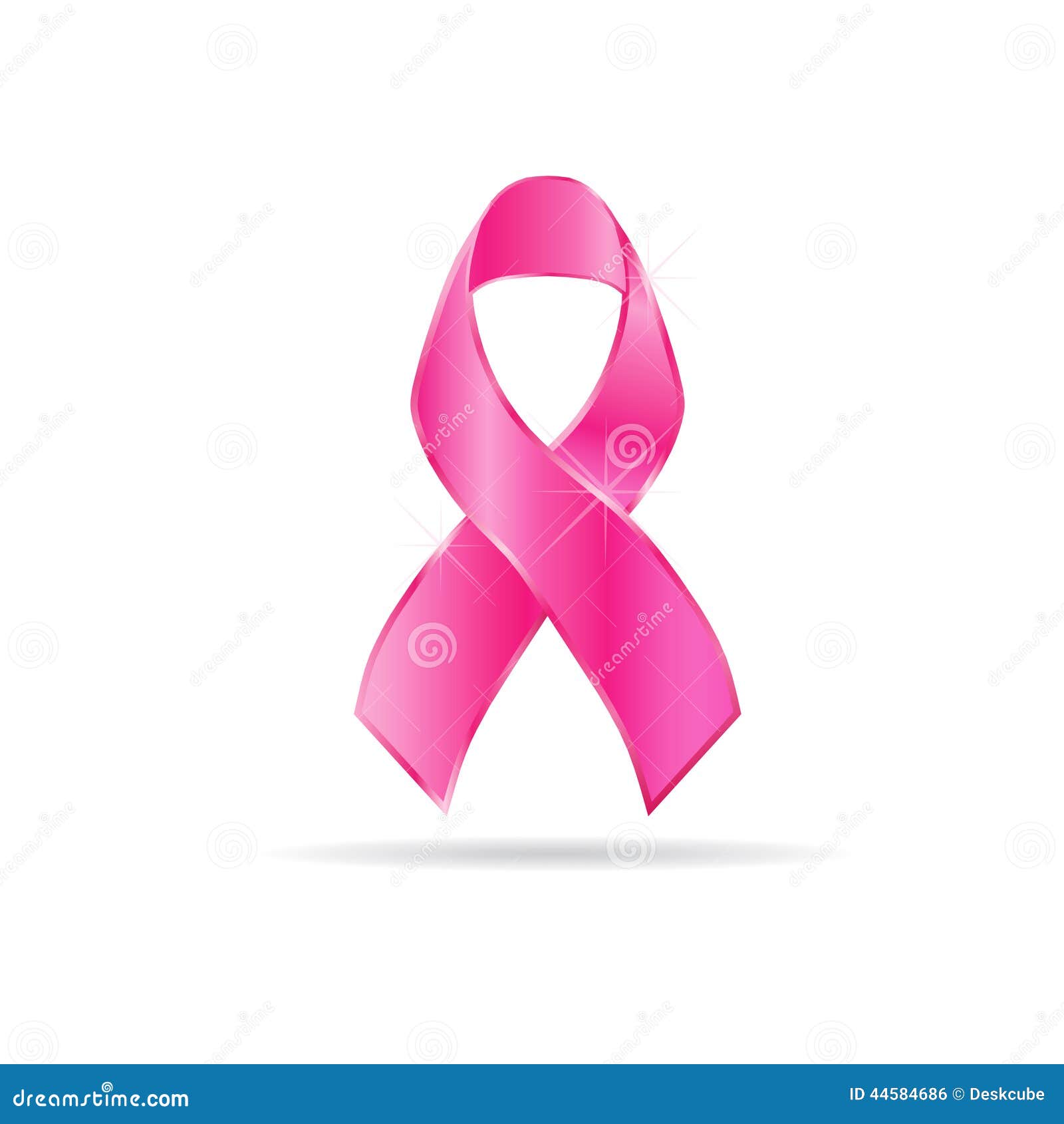 Pink ribbon awareness logo stock vector. Illustration of sharp - 44584686