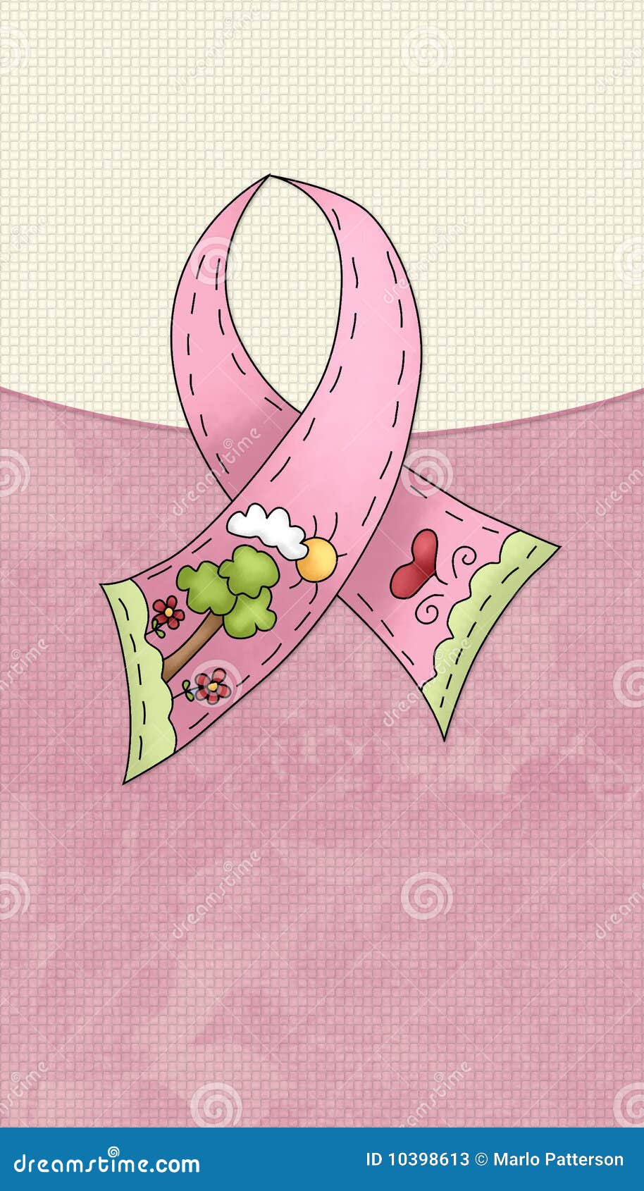Pink Ribbon Background Stock Image | CartoonDealer.com #10398613
