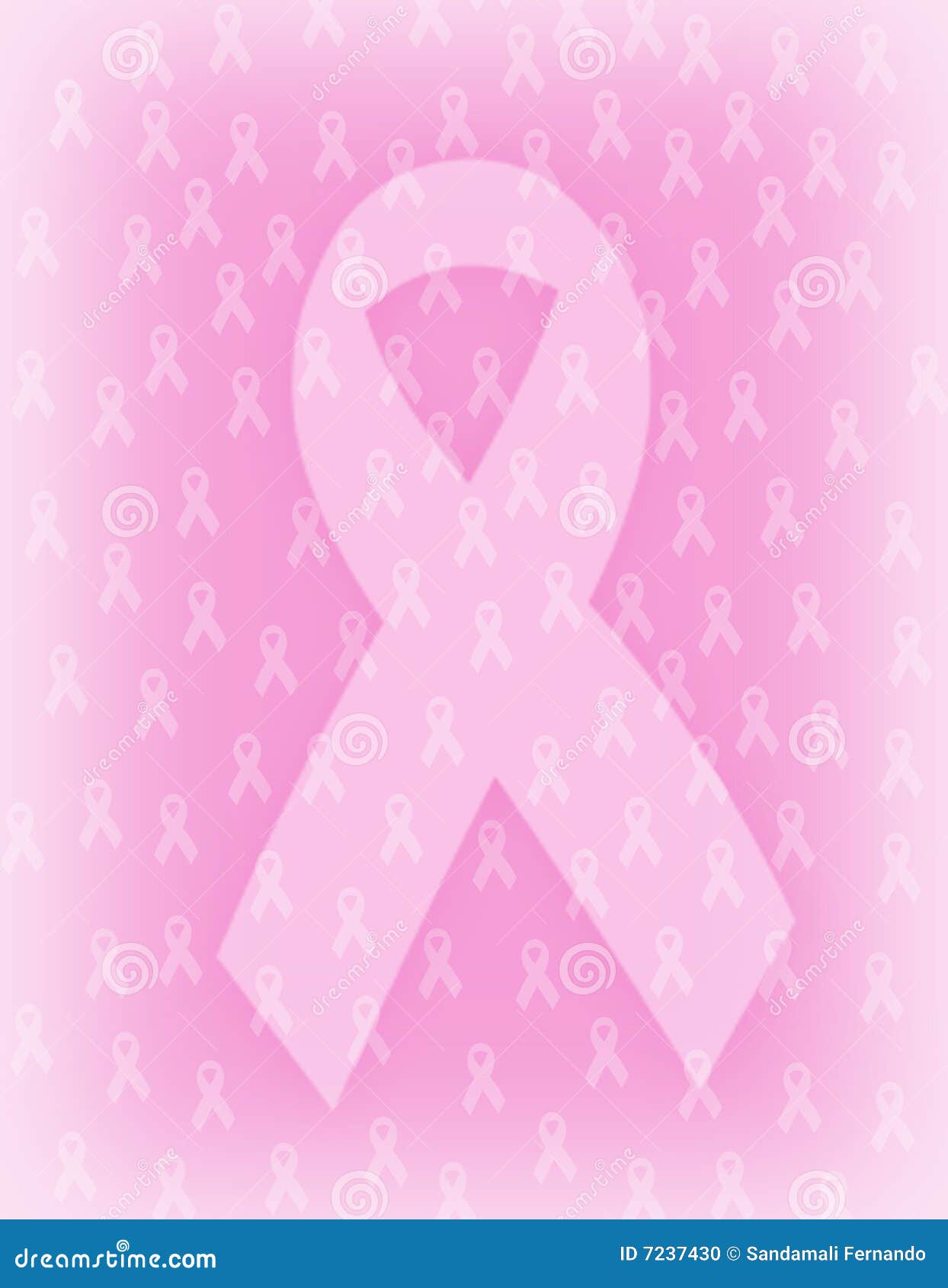 Pink ribbon background stock vector. Illustration of campaign - 7237430