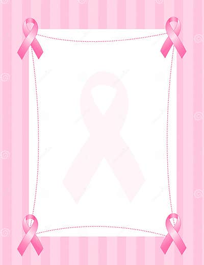 Pink ribbon border stock vector. Illustration of ribbon - 17329898