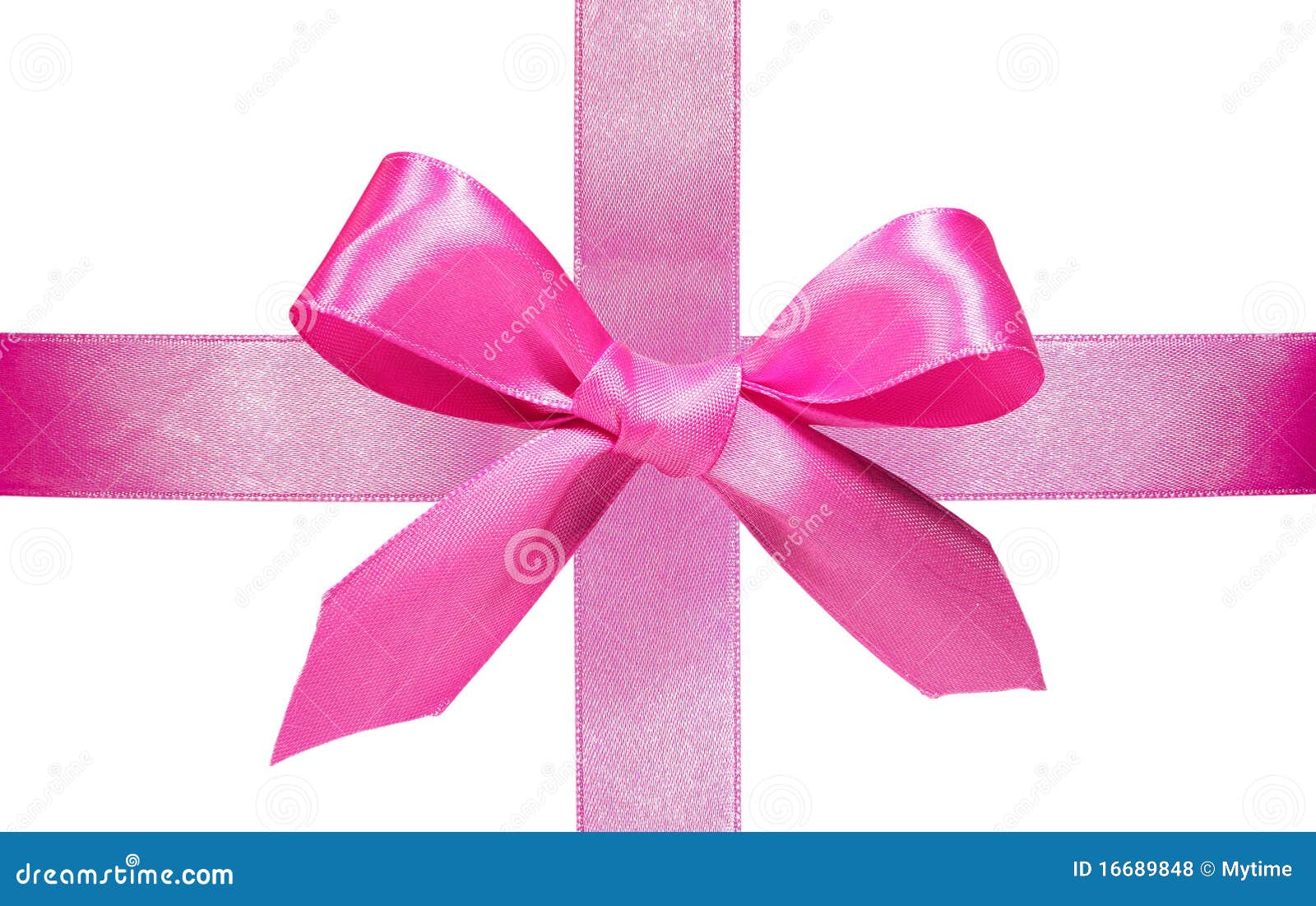 Pink ribbon with bow stock photo. Image of gift, white - 16689848