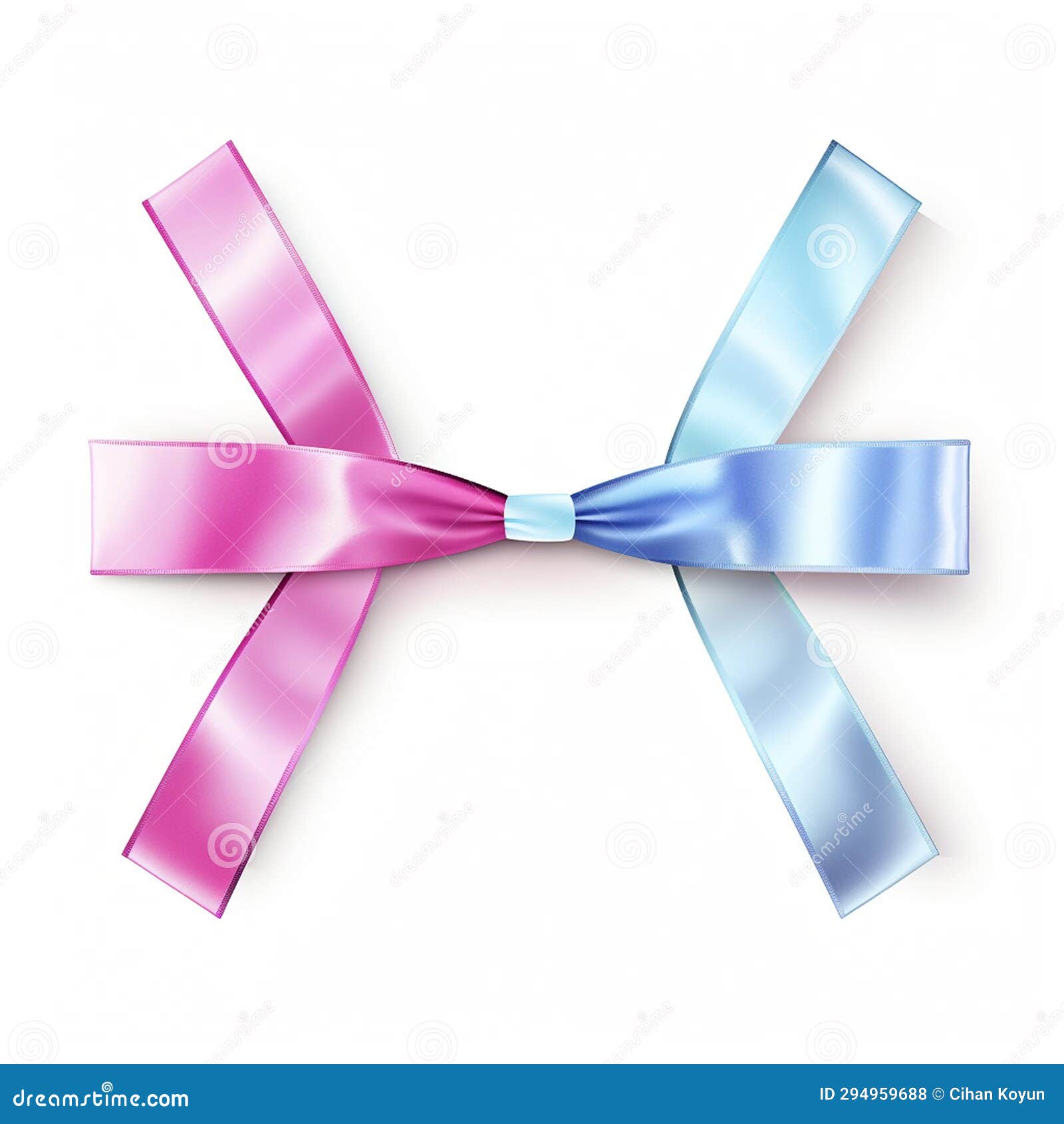 Pink Ribbon for a Brighter Future for All Stock Illustration ...