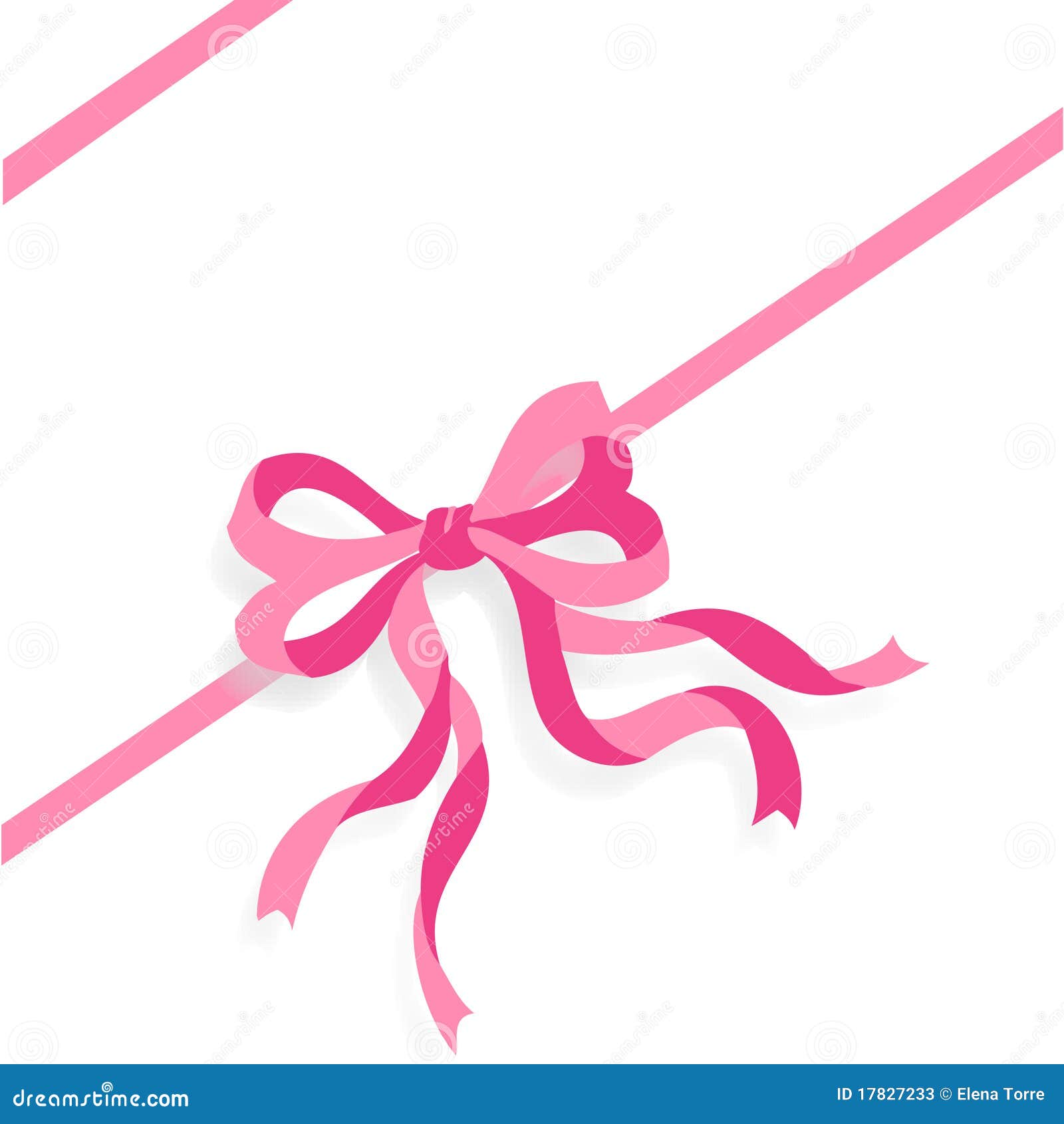 Pink Ribbon vector stock vector. Illustration of festive - 17827233