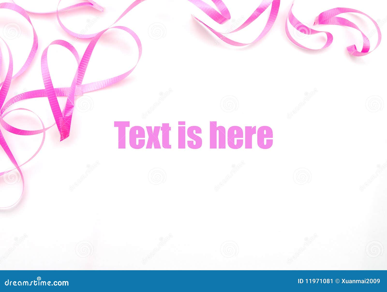 A pink ribbon frame stock image. Image of white, front - 11971081