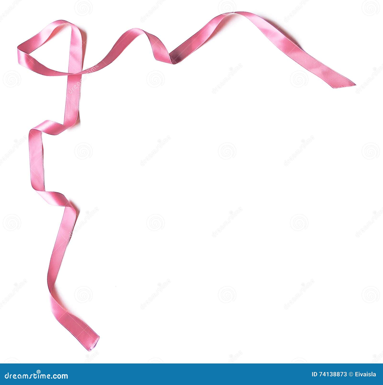 Pink ribbon stock image. Image of frame, item, isolated - 74138873