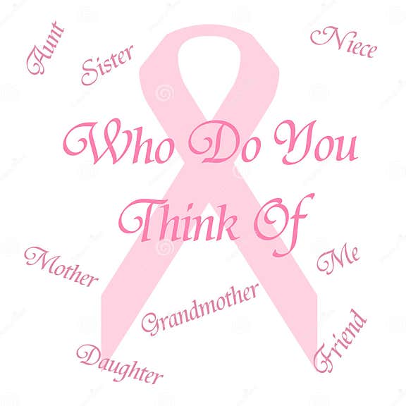 Pink ribbon memory stock illustration. Illustration of detect - 16378414