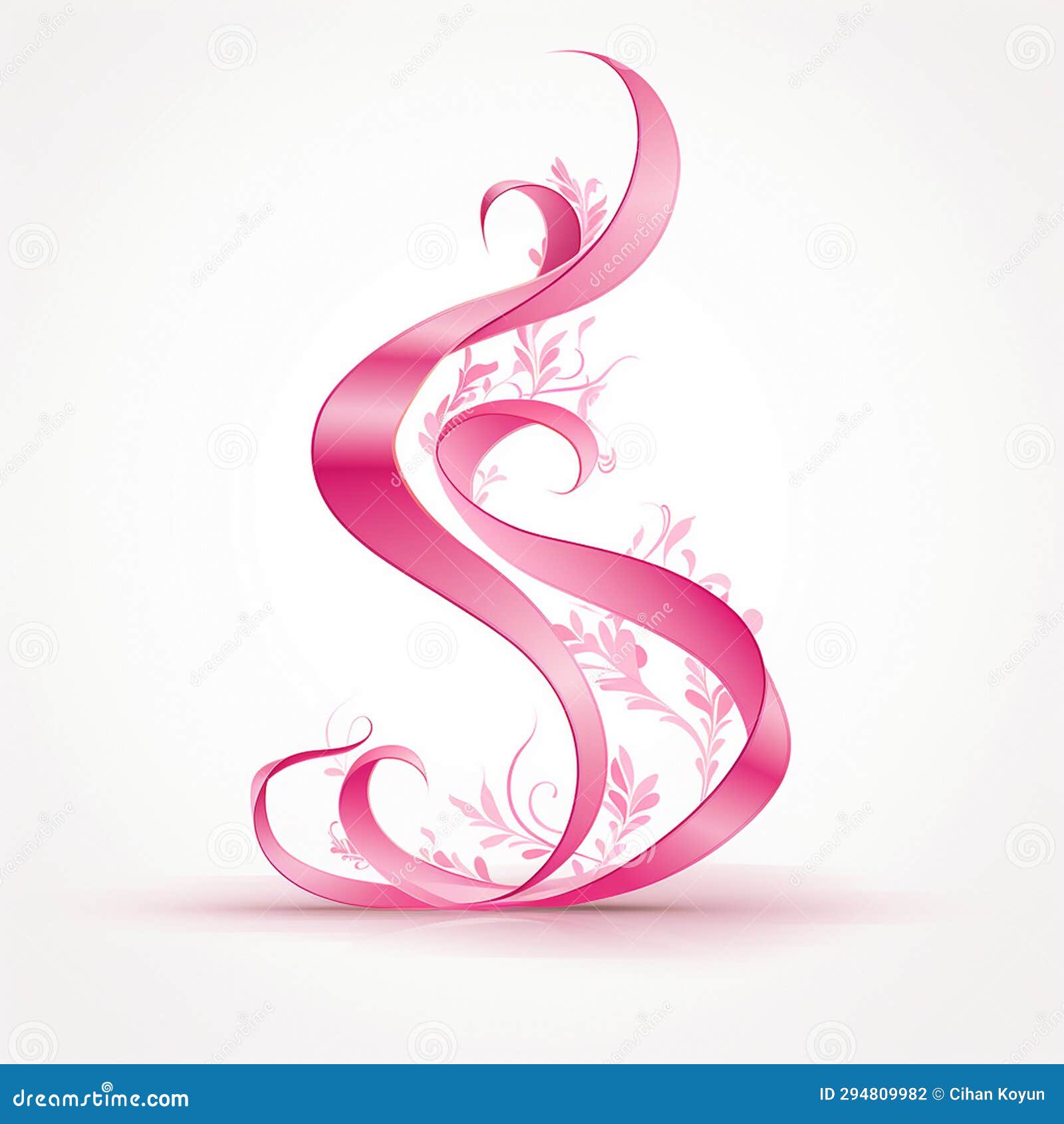 Pink Ribbon for Unity a Call To Action Stock Illustration ...