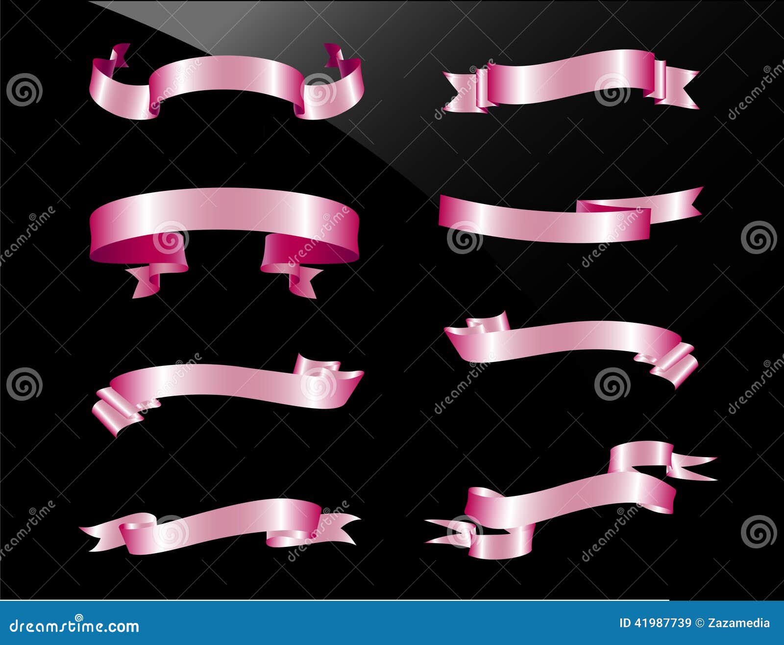 Pink Ribbon stock vector. Illustration of design, iron - 41987739