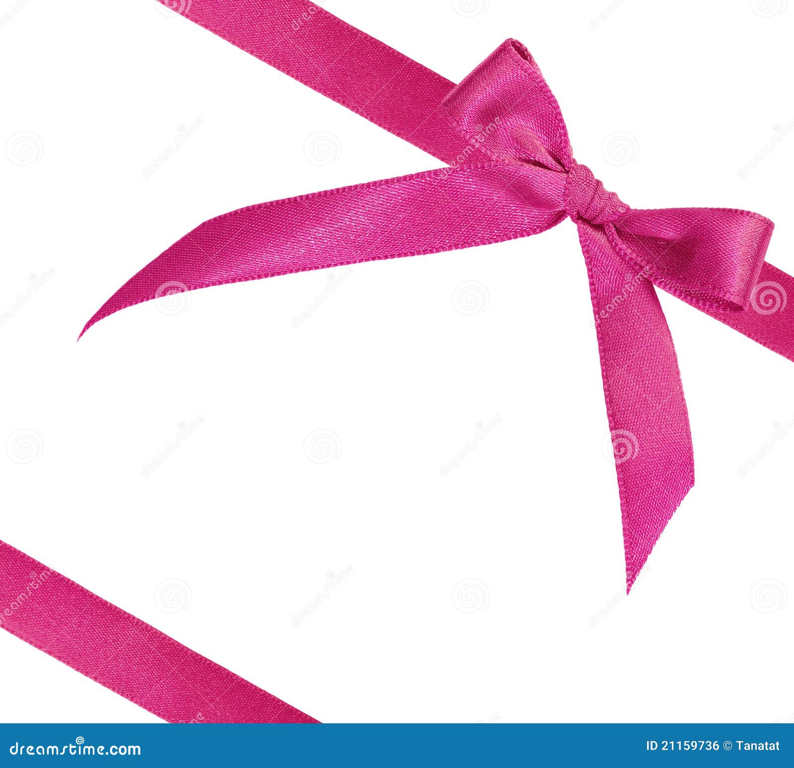 Pink Ribbon On White Background Royalty Free Stock Image - Image: 21159736