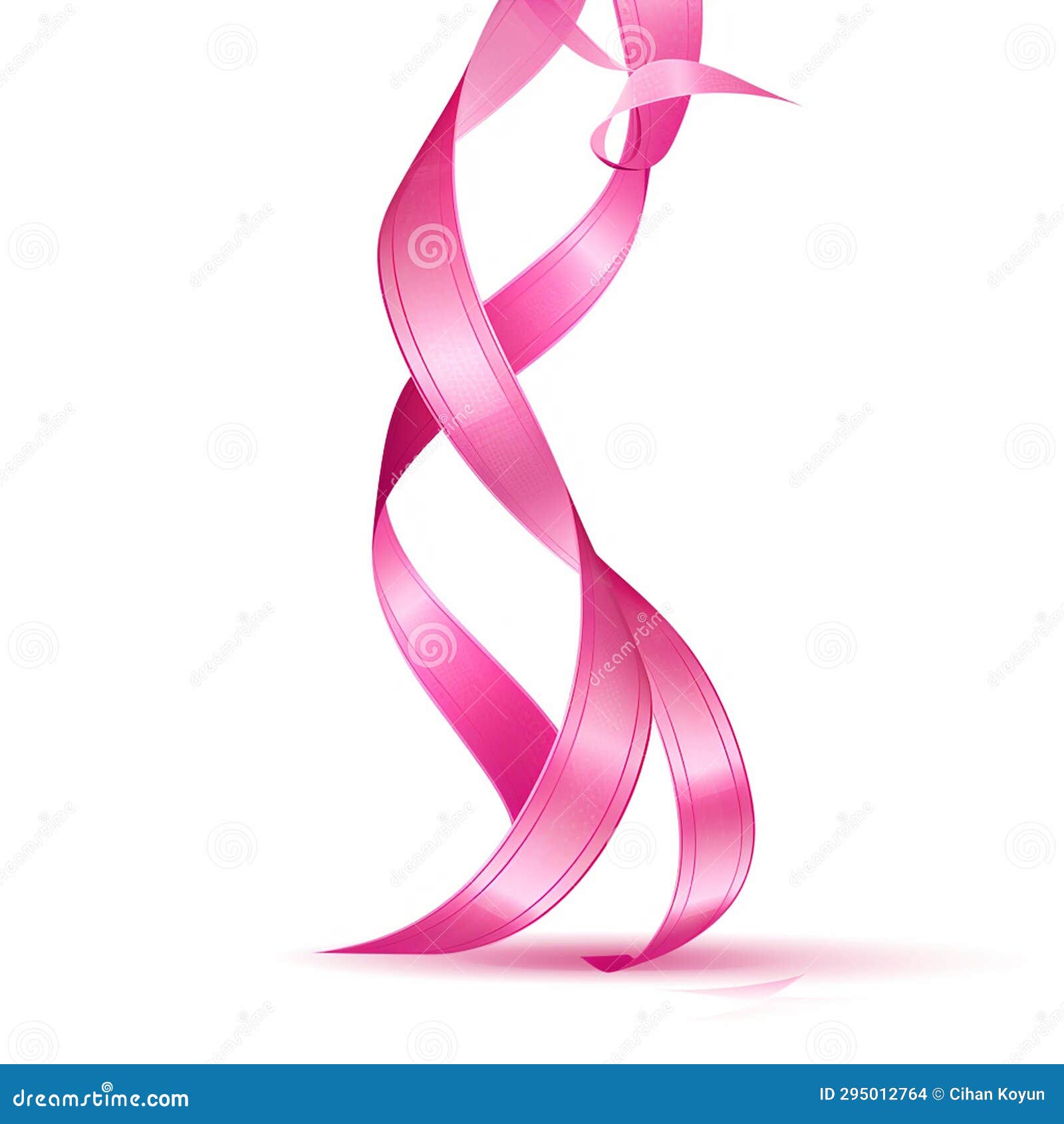 Pink Ribbon for Womens Health Stock Illustration - Illustration of hope ...