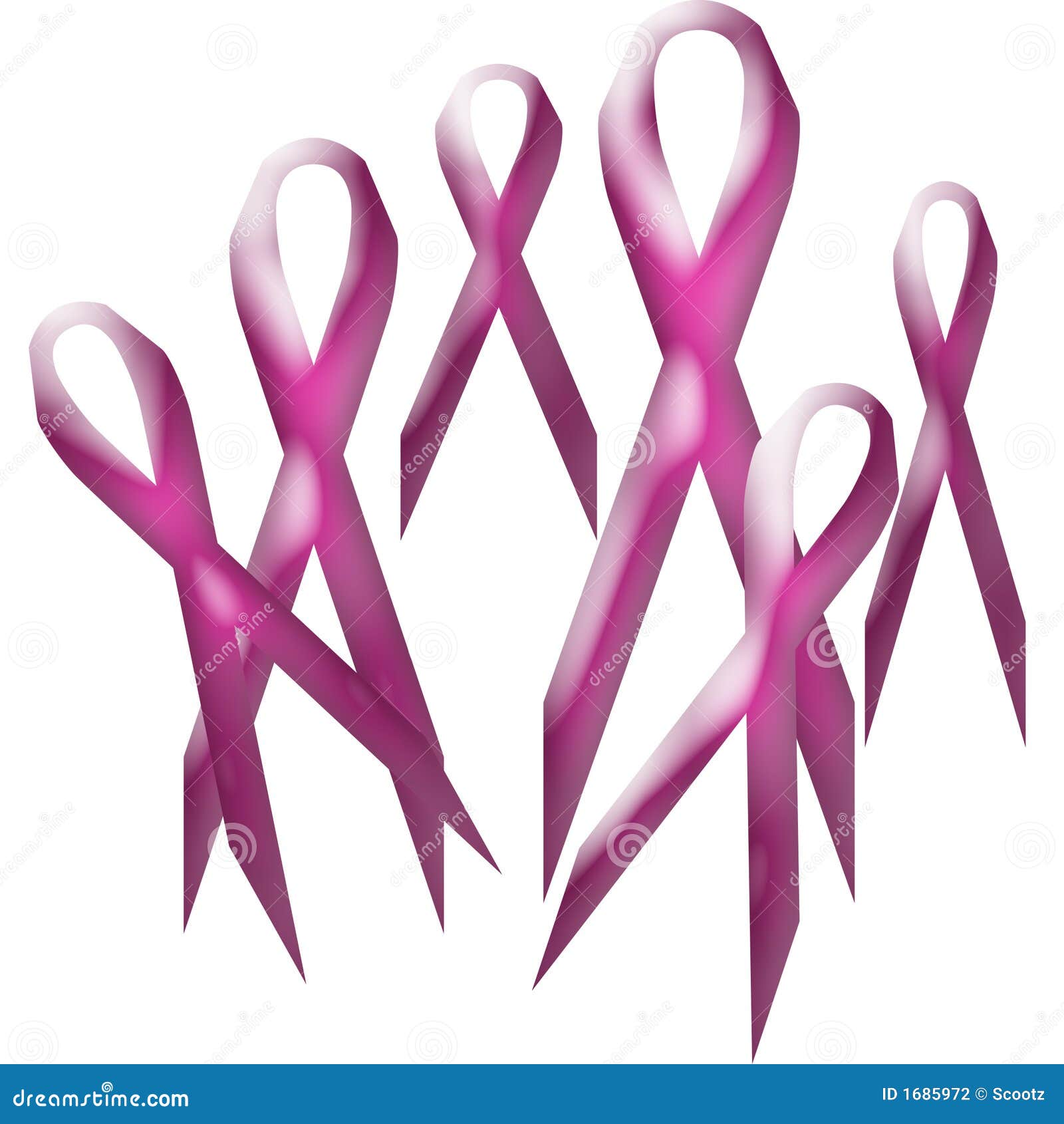 Pink Ribbons Scattered Stock Photography | CartoonDealer.com #2288384
