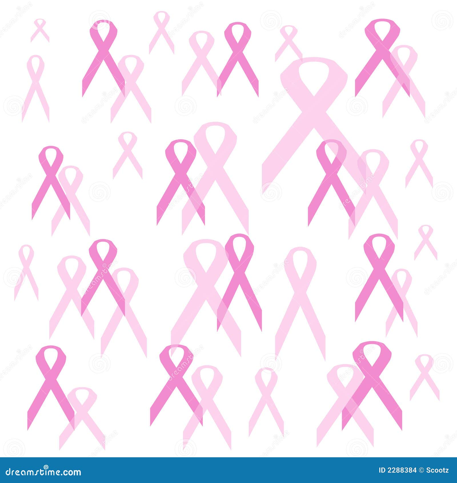 Pink Ribbons Scattered Stock Photography | CartoonDealer.com #2288384
