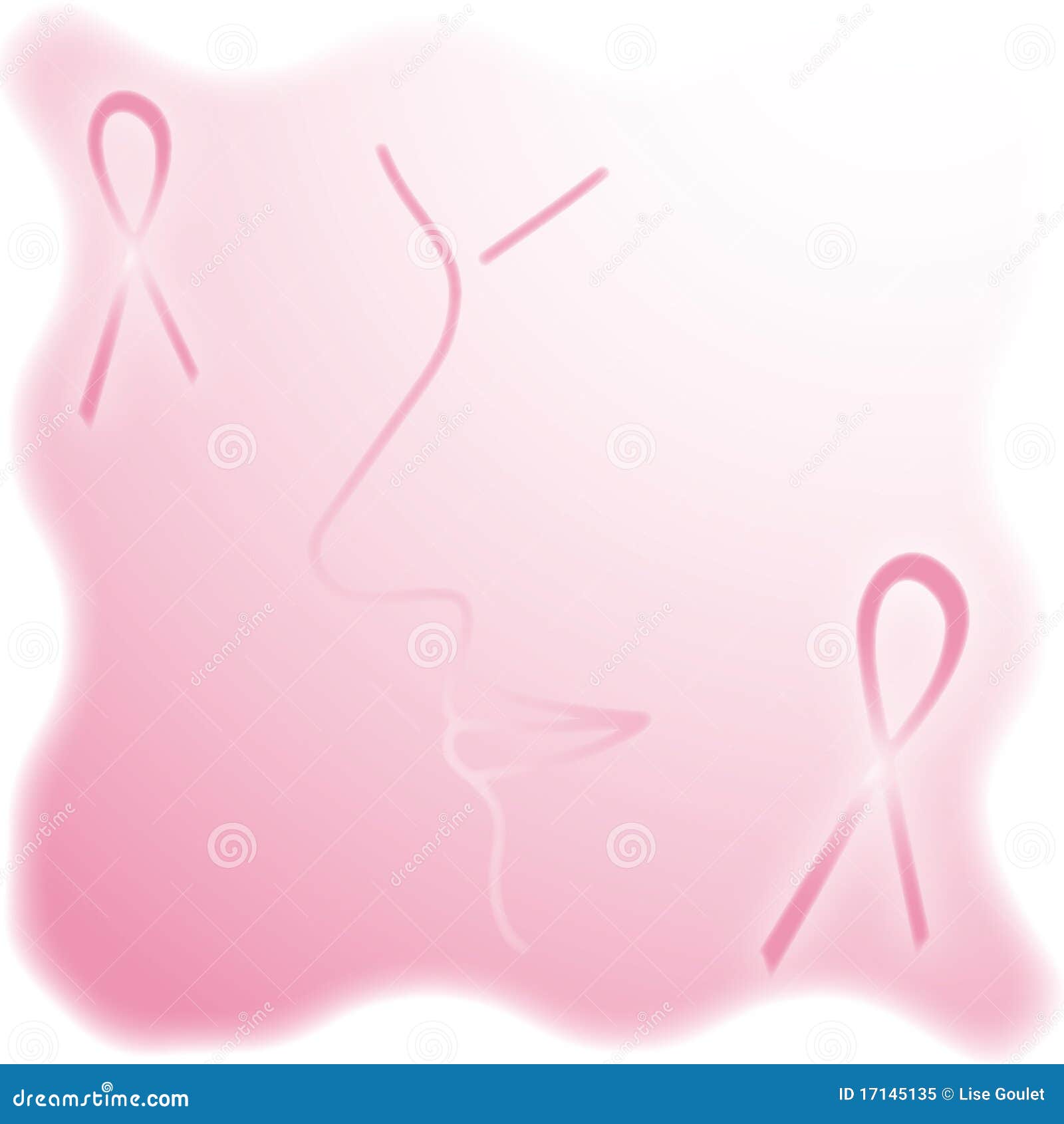 Pink Ribbons Woman Profile Stock Illustrations – 7 Pink Ribbons Woman ...