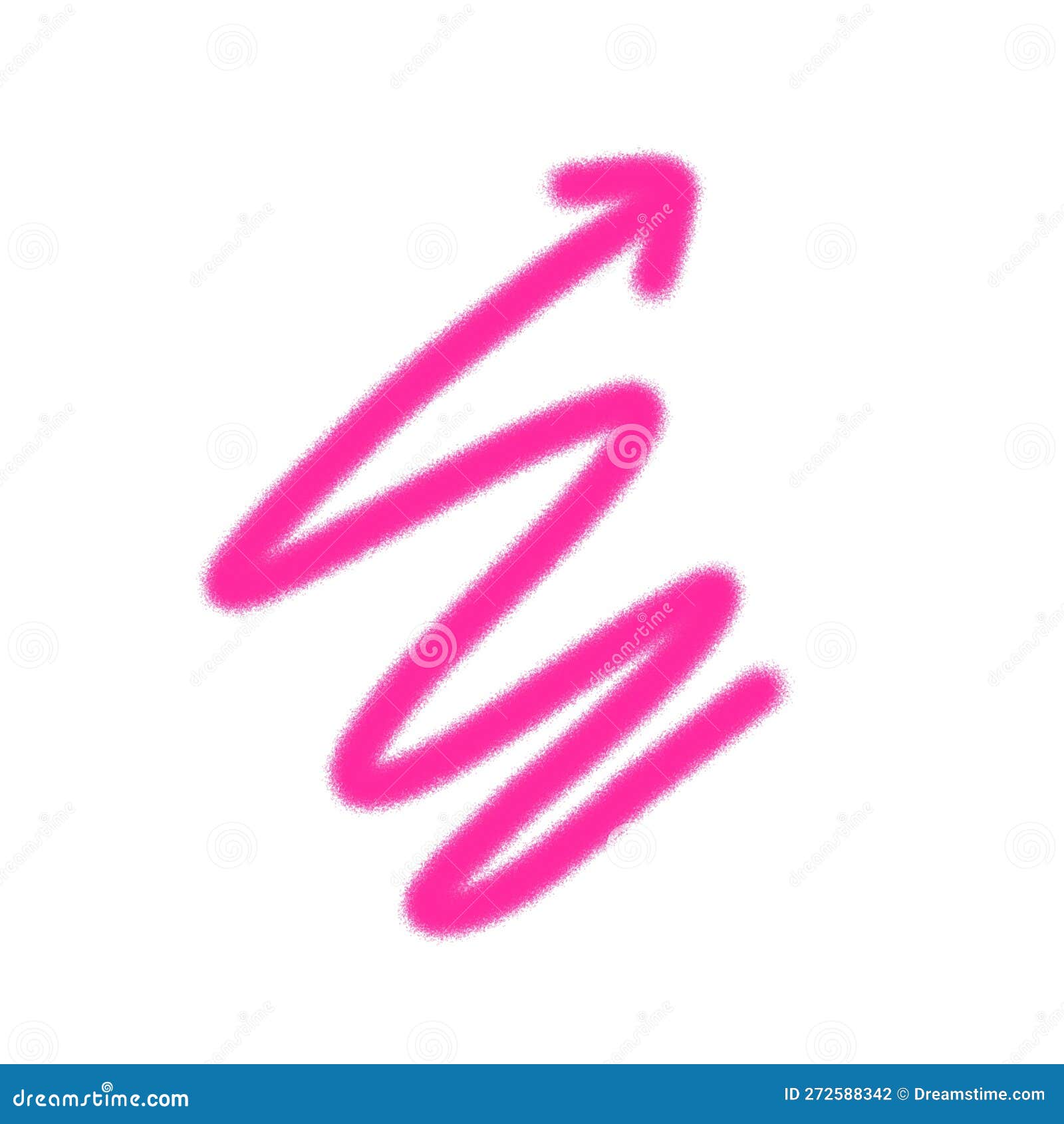 Pink Right Arrow by Handwrite Style Stock Vector - Illustration of ...