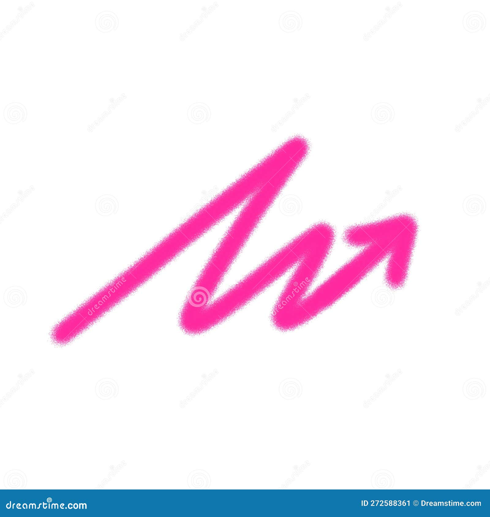 Pink Right Arrow by Handwrite Style Stock Vector - Illustration of ...