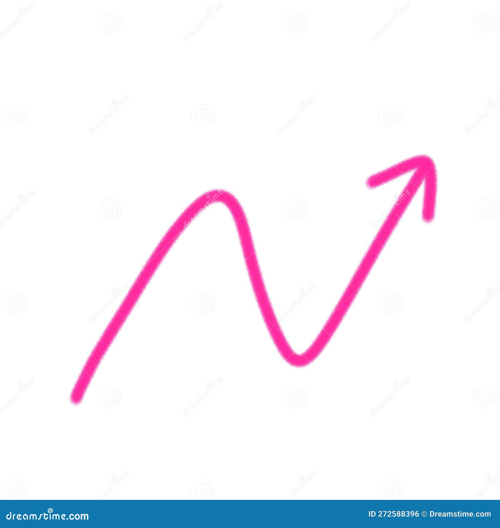 Pink Right Arrow by Handwrite Style Stock Vector - Illustration of sign ...