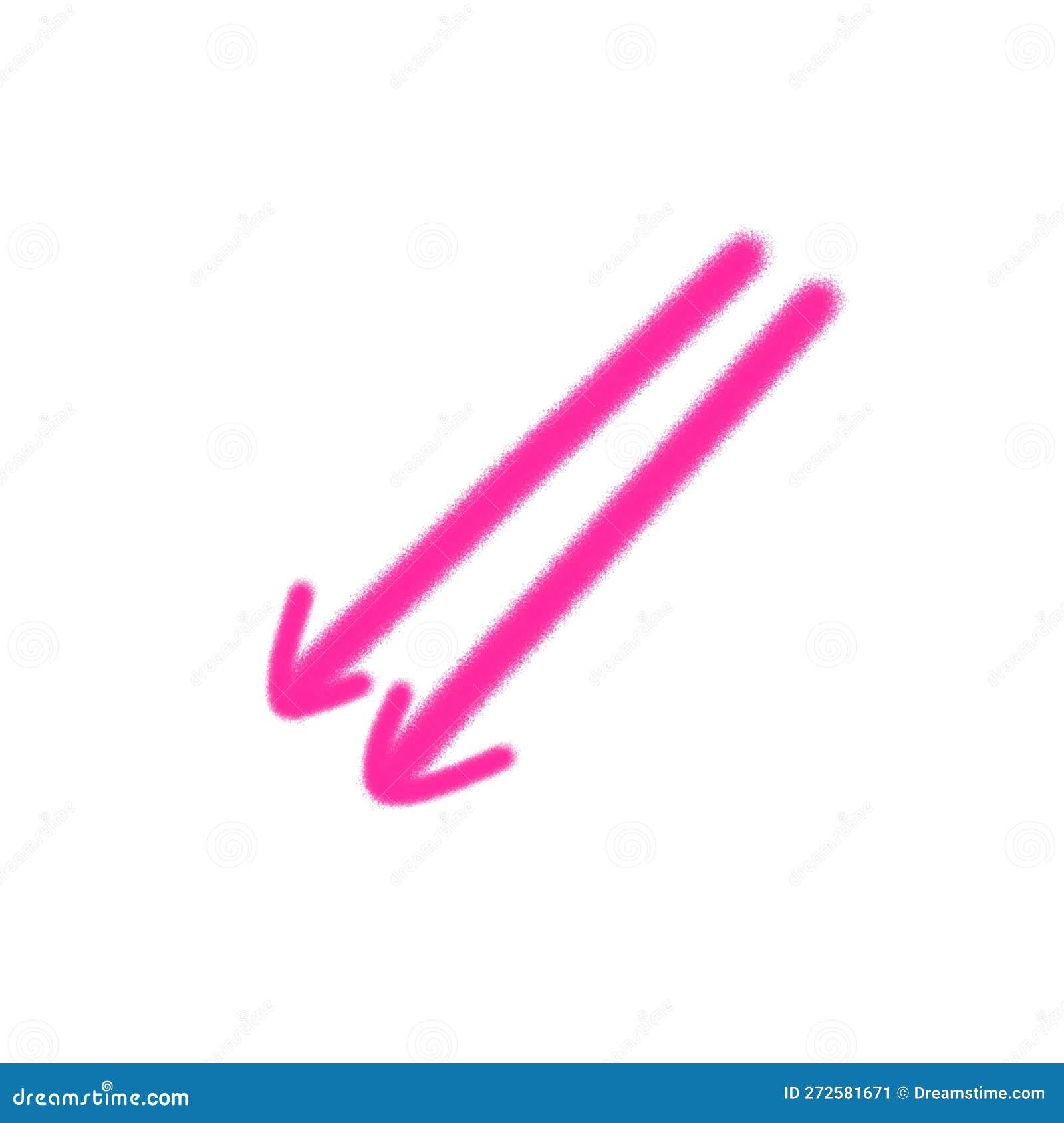 Pink Left Arrow by Handwrite Style Stock Vector - Illustration of icon ...