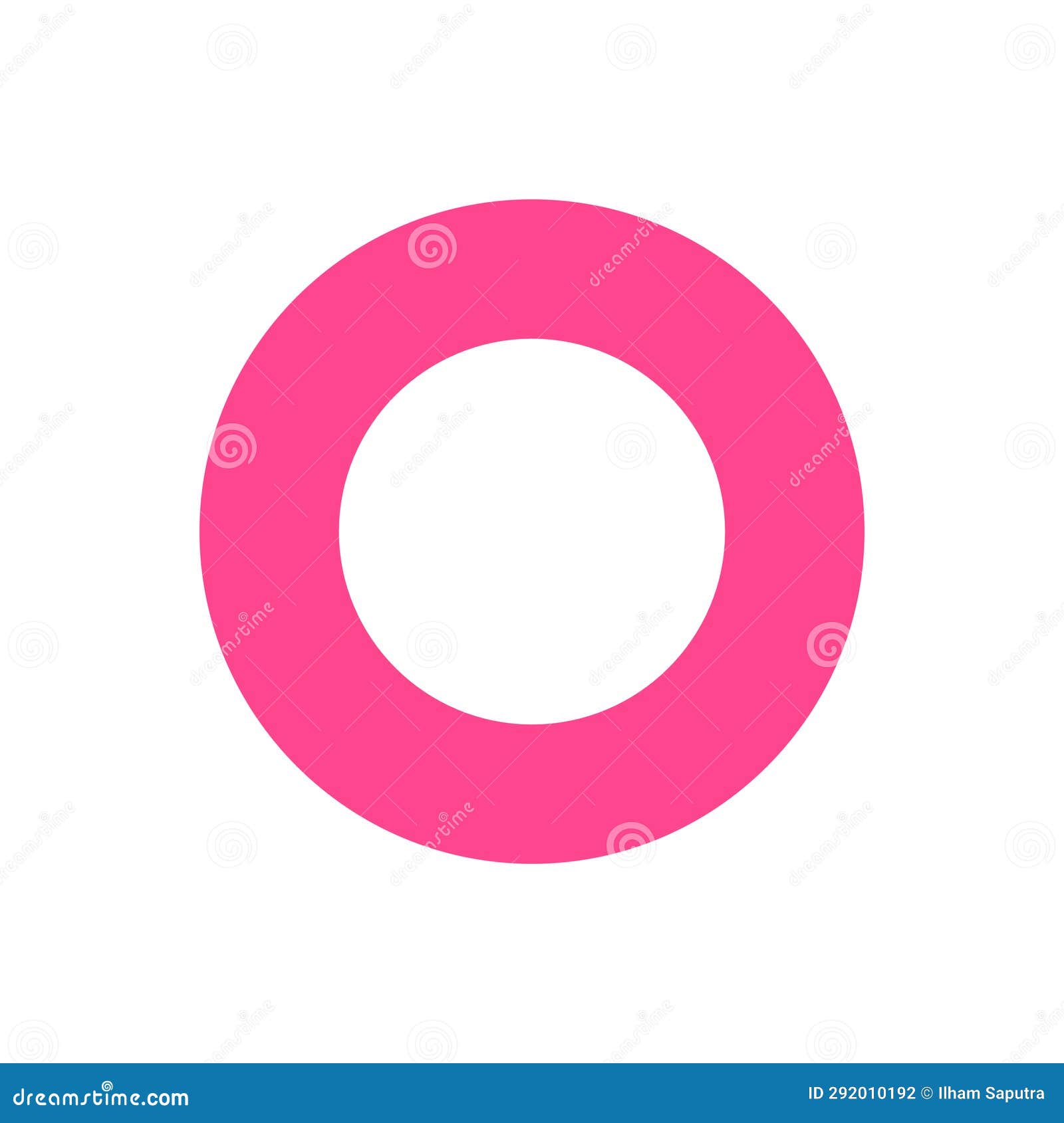 Pink Ring Basic Simple Shapes, Geometric Ring Icon, 2d Shape Symbol ...