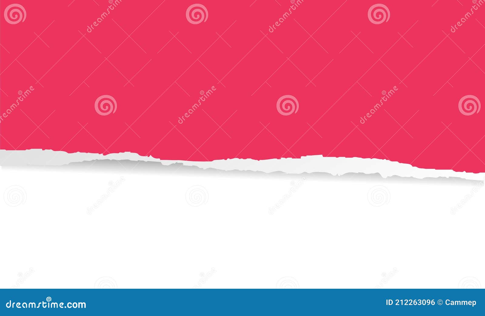 Pink Ripped Paper Isolated White Background Stock Vector - Illustration ...