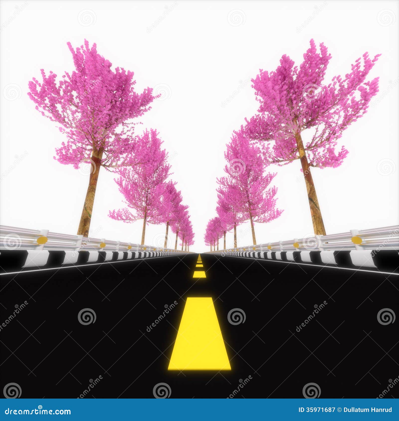 Pink road. stock illustration. Illustration of traffic - 35971687