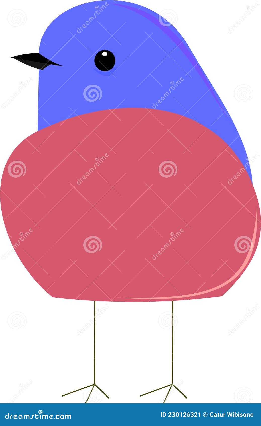 Pink Robin Bird Watercolor Illustration. Hand Drawn Australia Avian ...