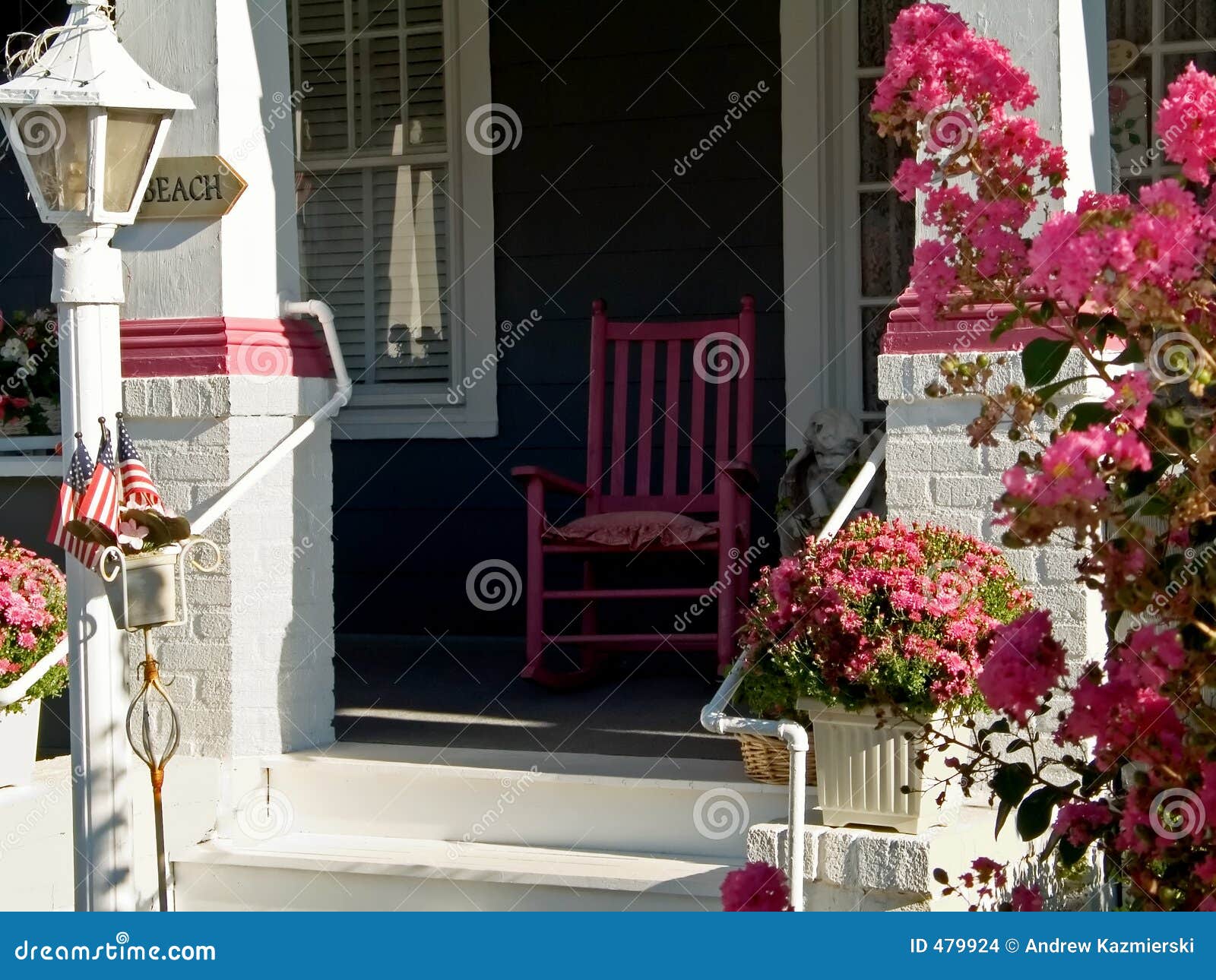 Pink Rocker stock photo. Image of spring, rural, gardening - 479924