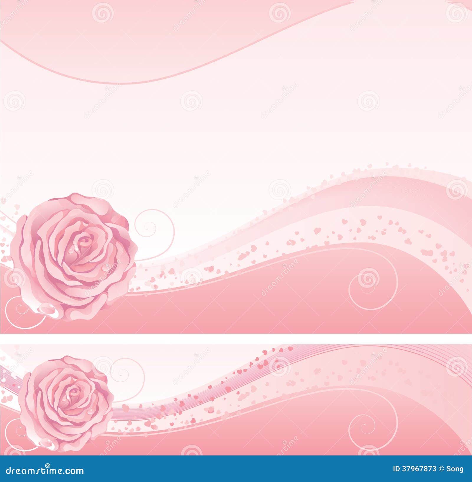 Pink rose stock vector. Illustration of dripped, ornament - 37967873