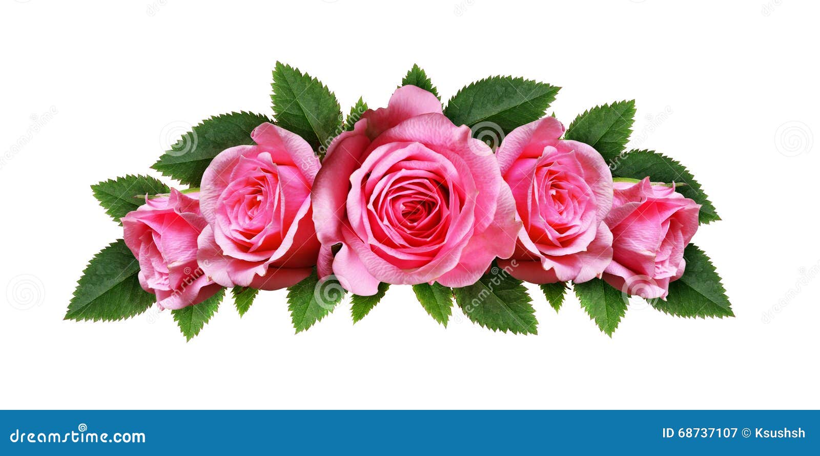 Pink Rose Flowers Arc Arrangement Stock Image - Image of card, decor ...